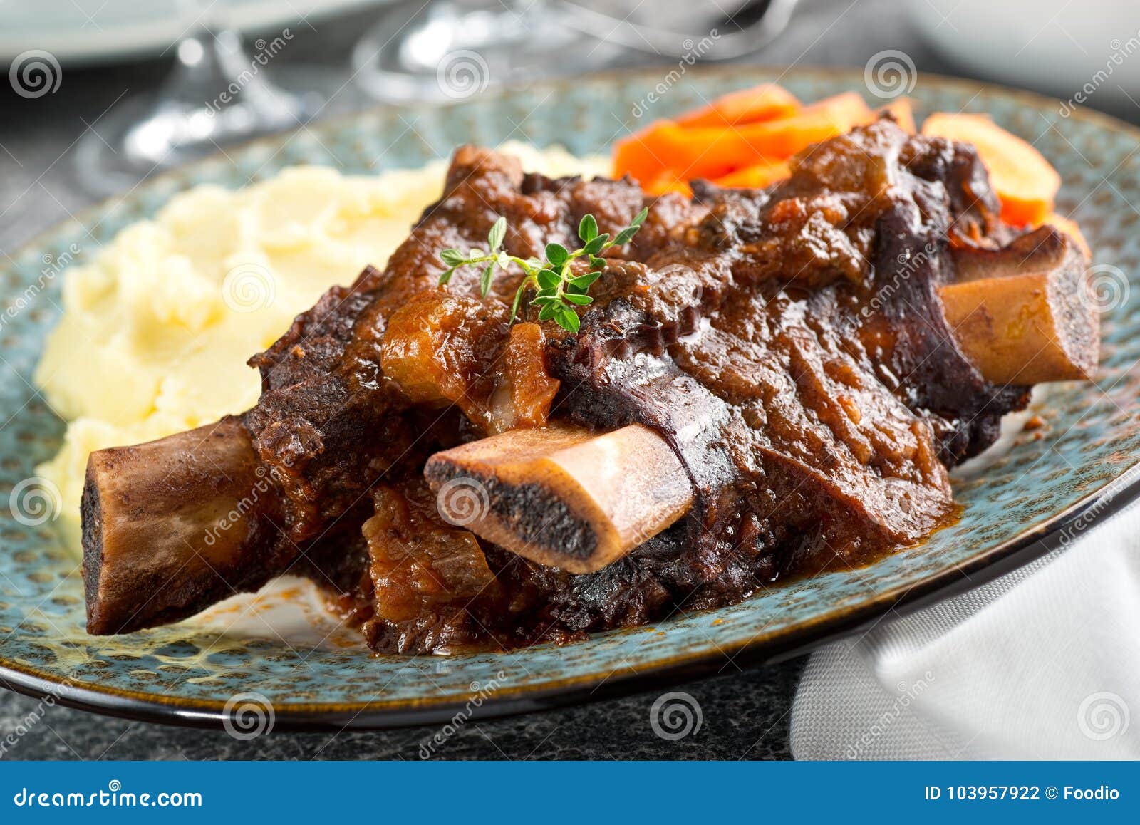 Braised Beef Short Ribs stock photo. Image of gourmet - 103957922
