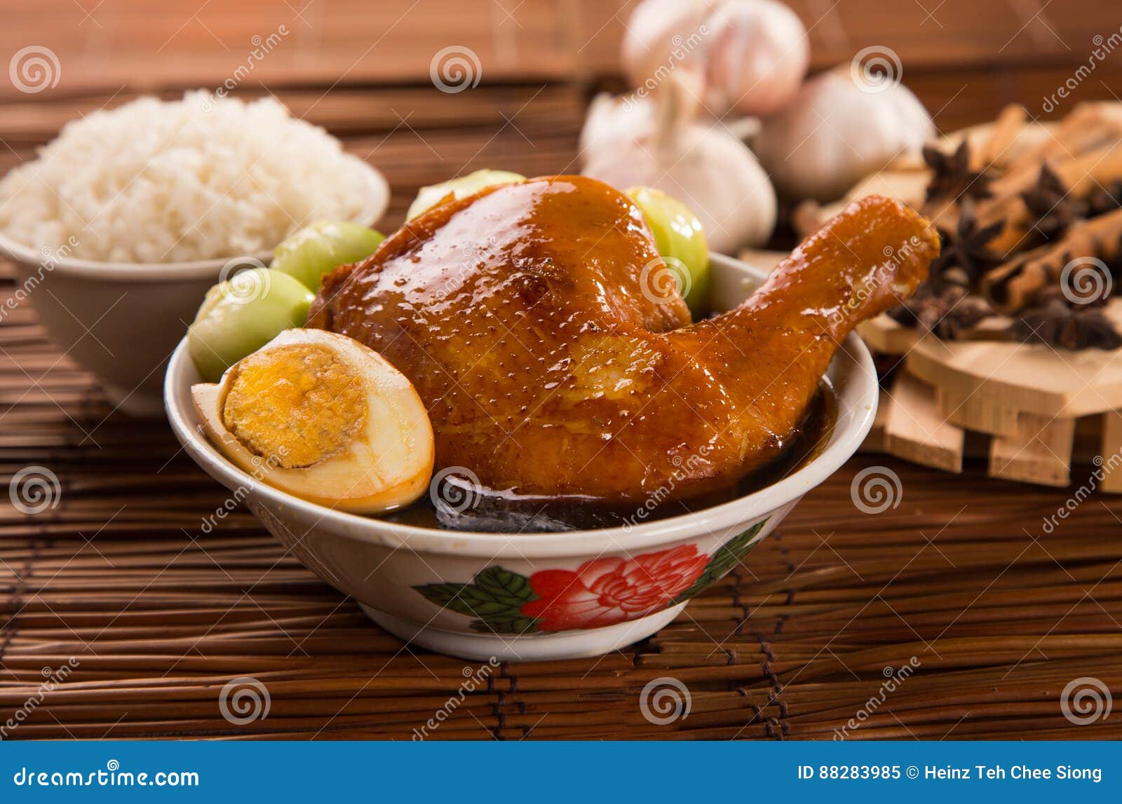 Braised chicken stock image. Image of cook, eating, rice - 88283985