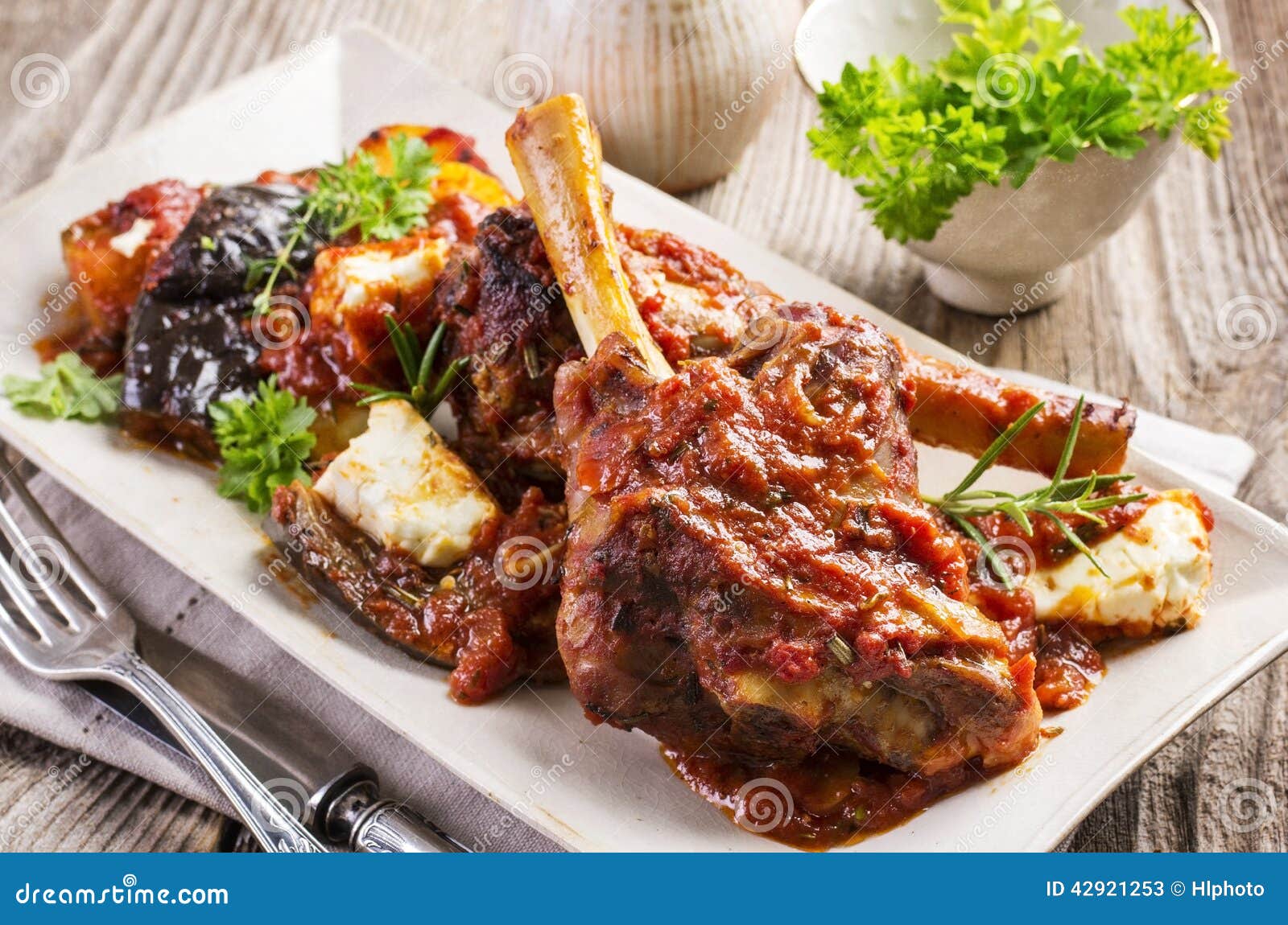 Braised Lamb Knuckle stock image. Image of beige, board - 42921253