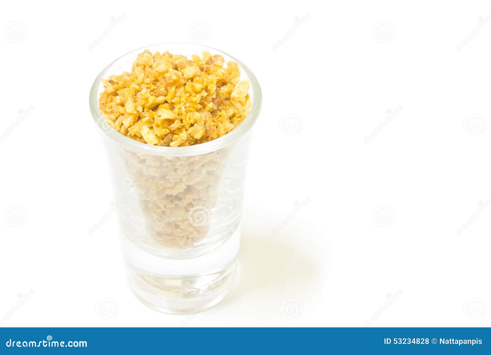 Braised Leeks, Fried Garlic in Glass Stock Photo - Image of organic ...