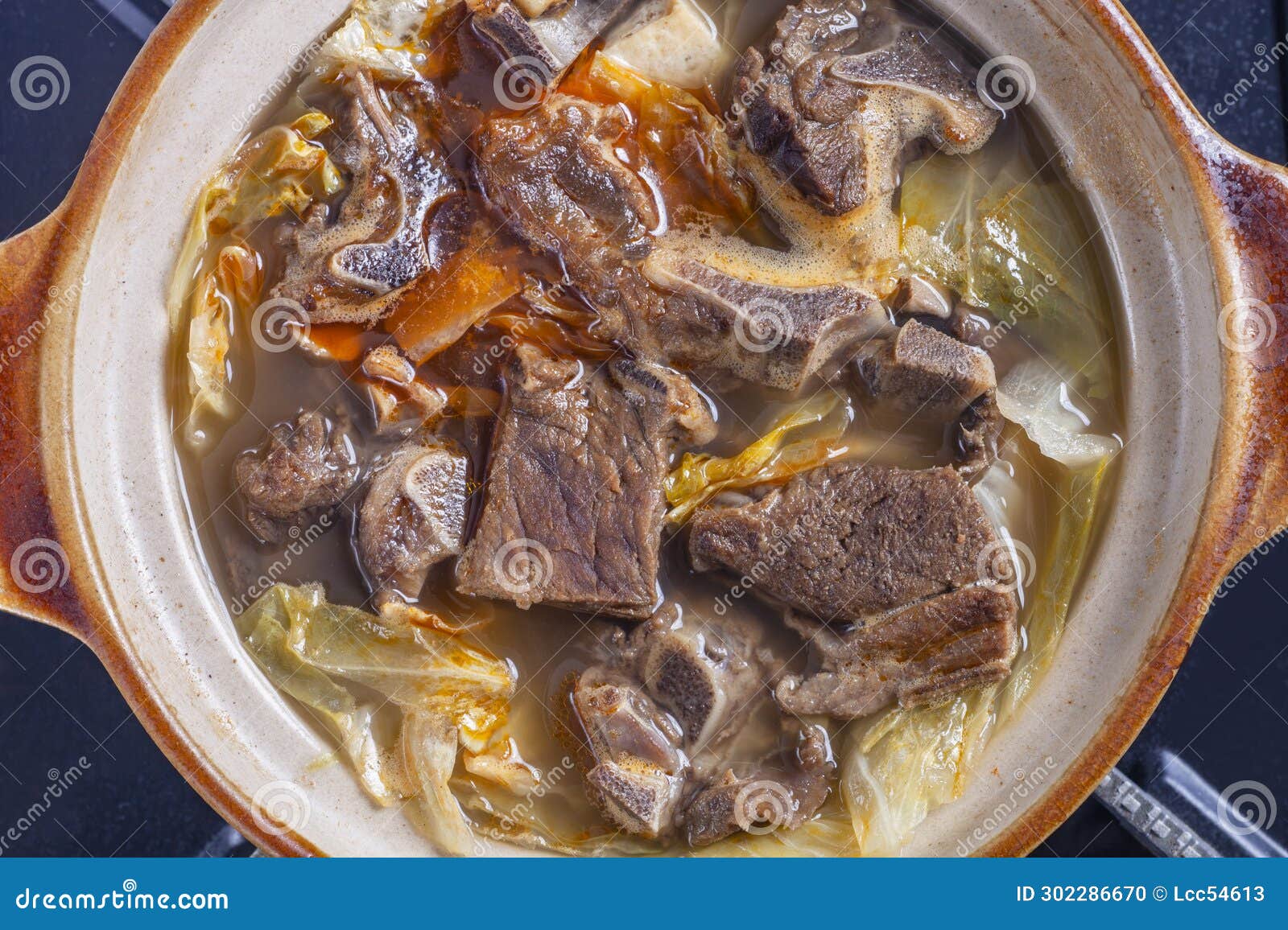 Braised mutton hot pot. stock photo. Image of taiwan - 302286670
