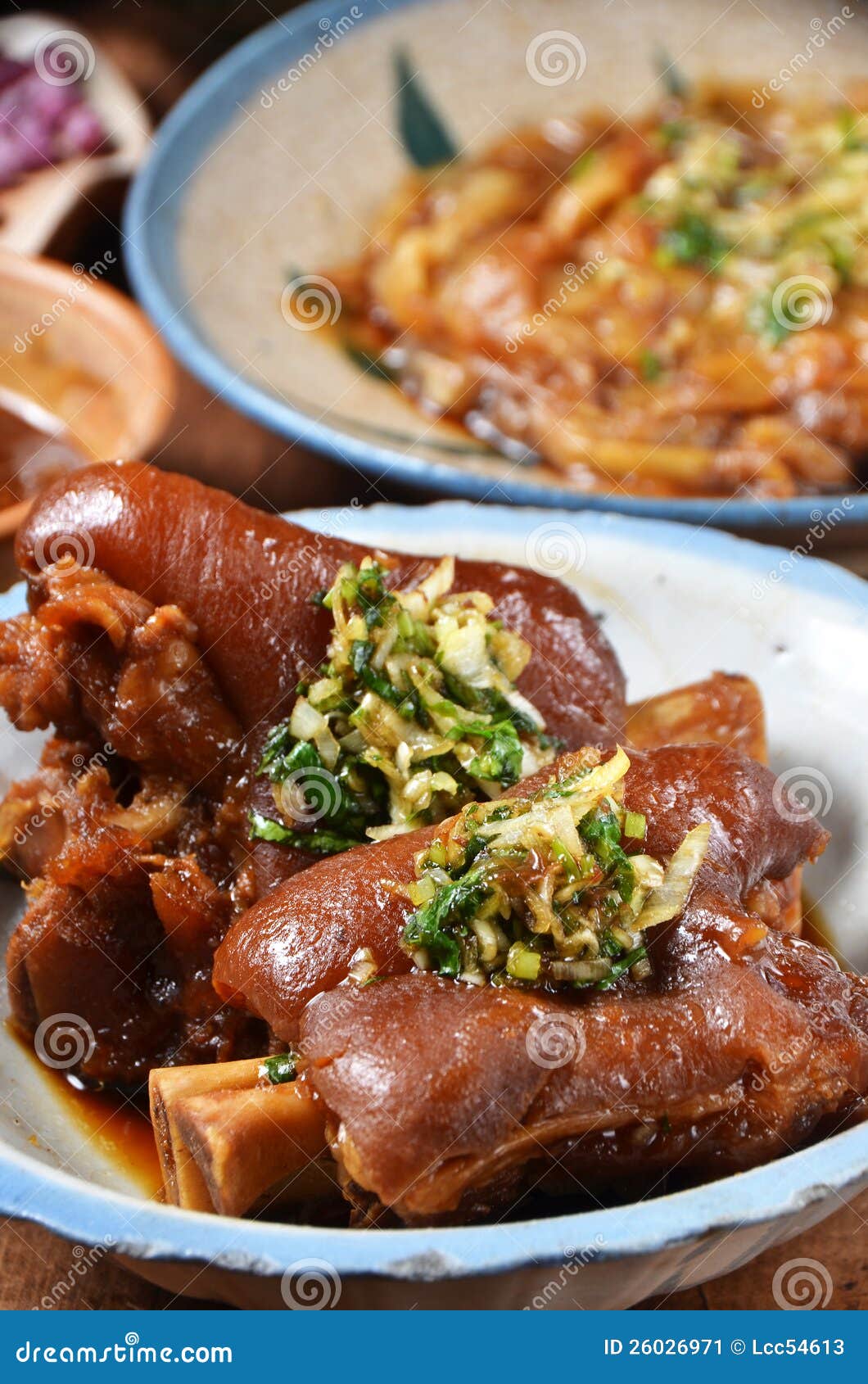 Braised pig knuckles stock image. Image of delicacies - 26026971
