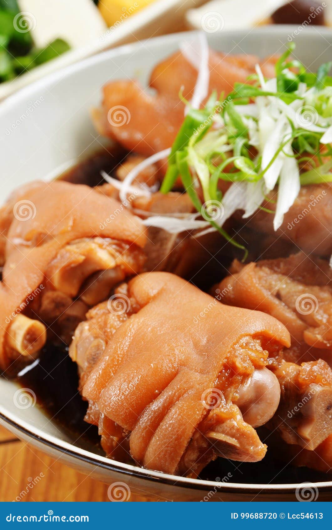 Braised pig knuckles stock photo. Image of braised, succulent - 99688720