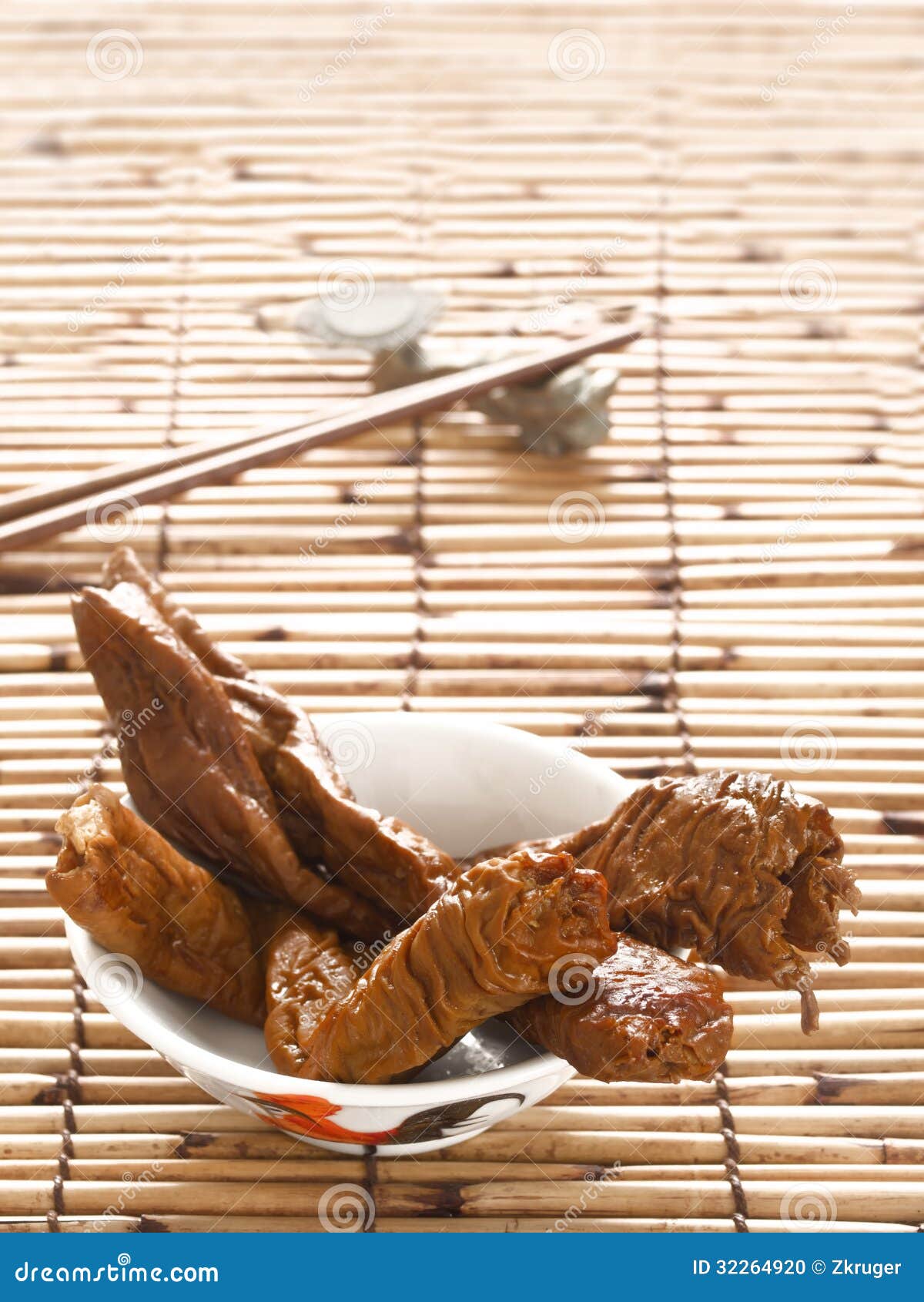 Braised pork intestines stock photo. Image of offal, cooked - 32264920