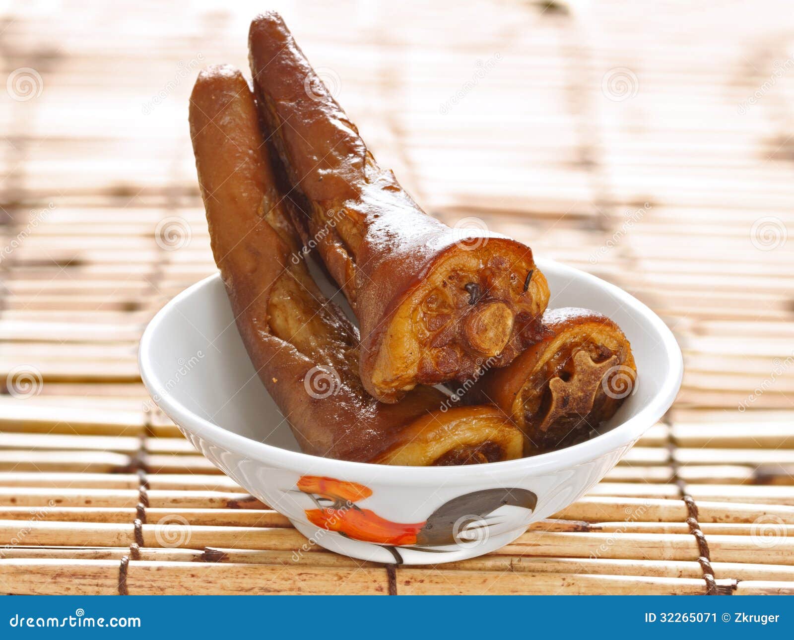 Braised pork tail stock image. Image of horizontal, pork - 32265071