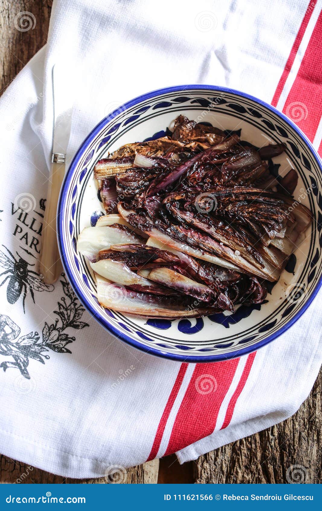 Braised red chicory editorial photo. Image of vegan - 111621566