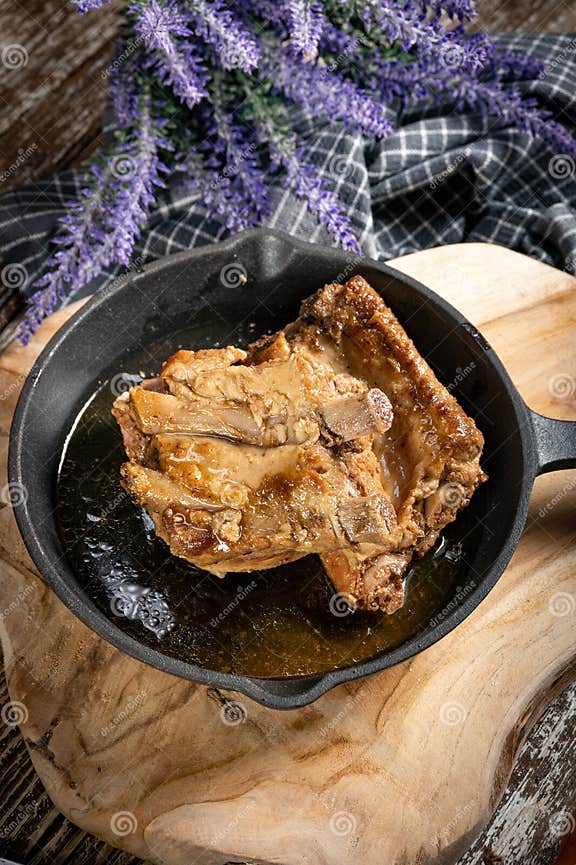 Braised ribs stock photo. Image of iron, dinner, homemade - 294951456