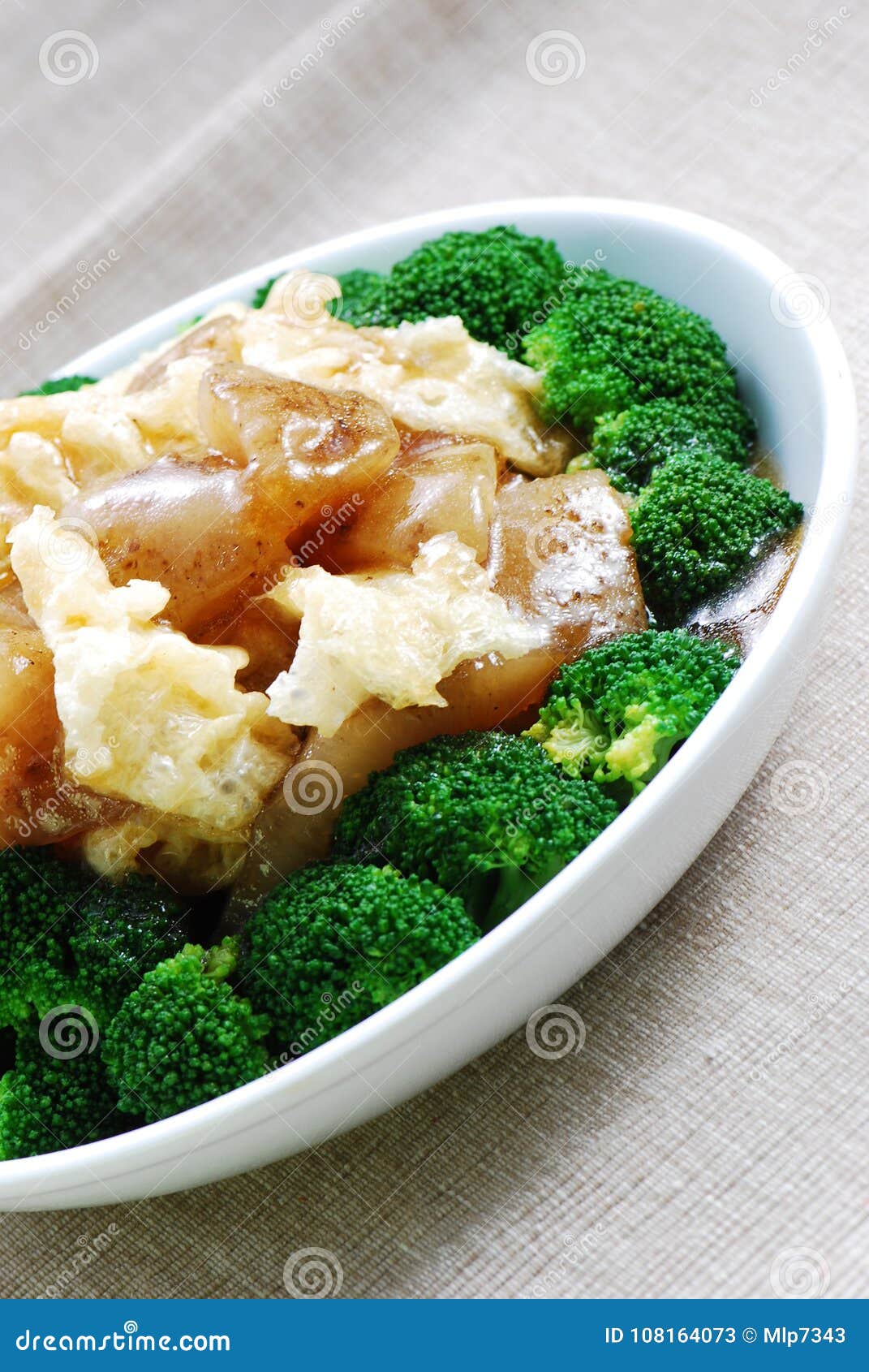 Braised Sea Cucumber with Fish Maw Stock Image - Image of dining ...