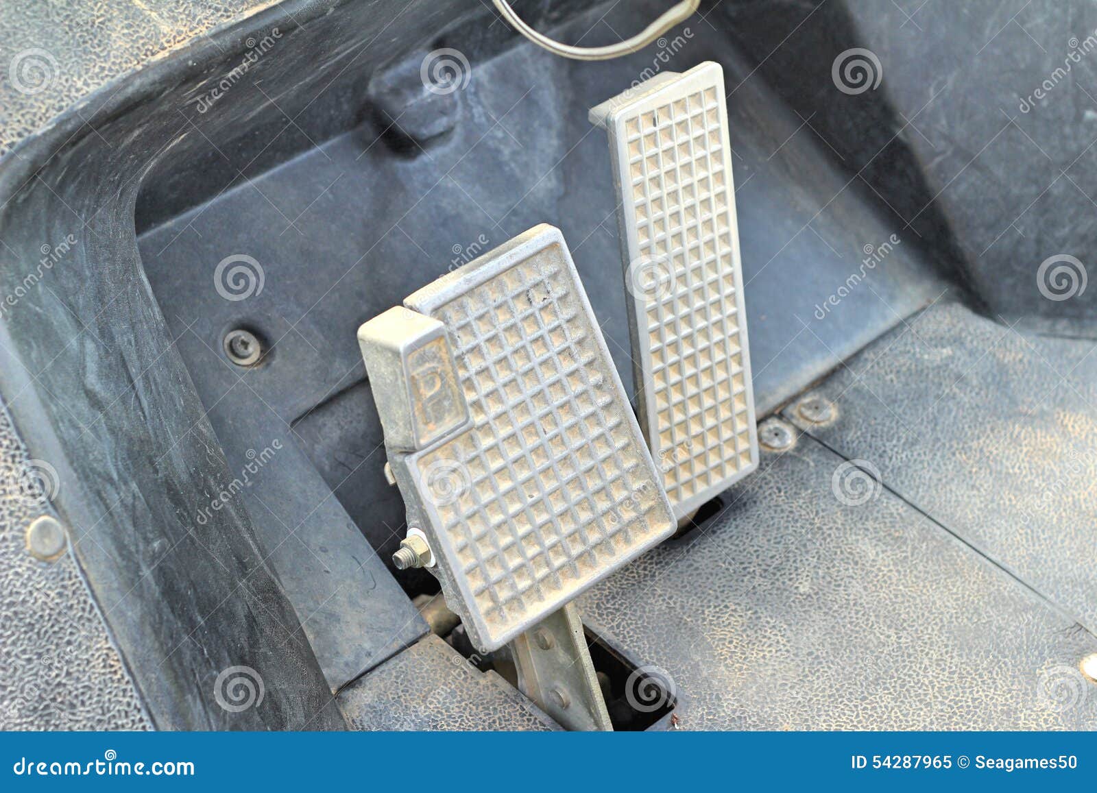 Brake and Accelerator Pedal for Cars. Stock Image - Image of drive ...
