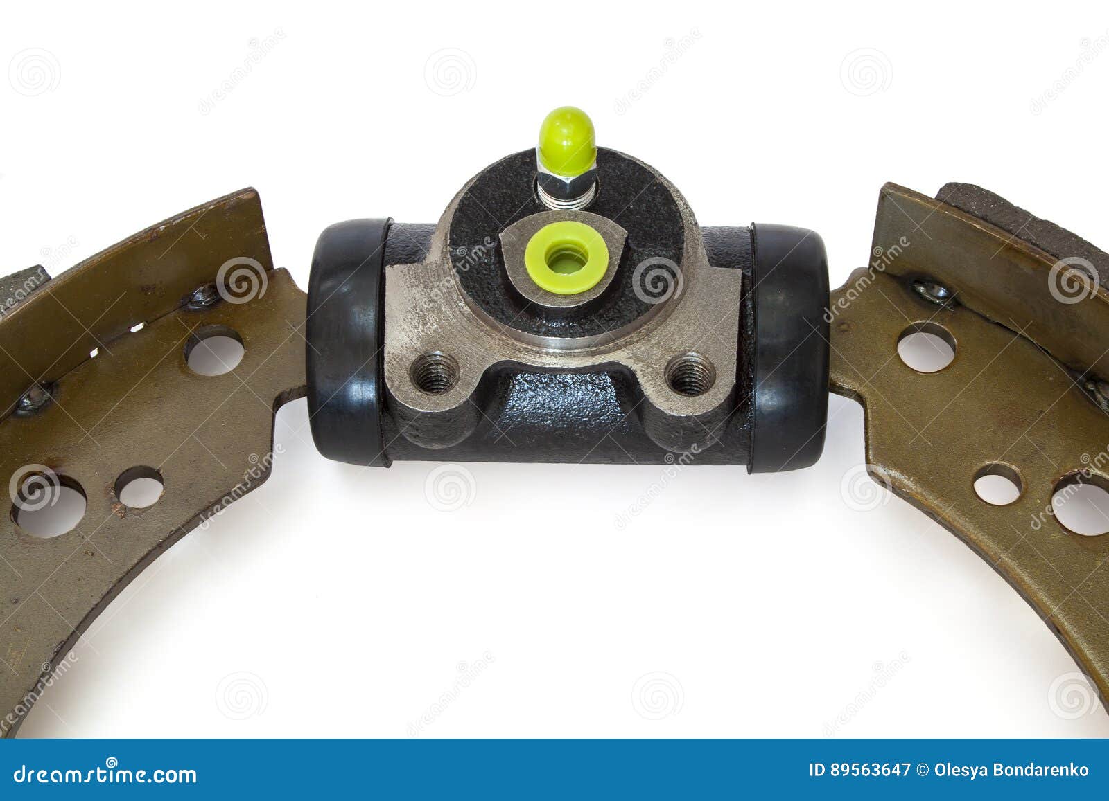 Brake Cylinder and Brake Shoe. Stock Image - Image of device, hydraulic ...