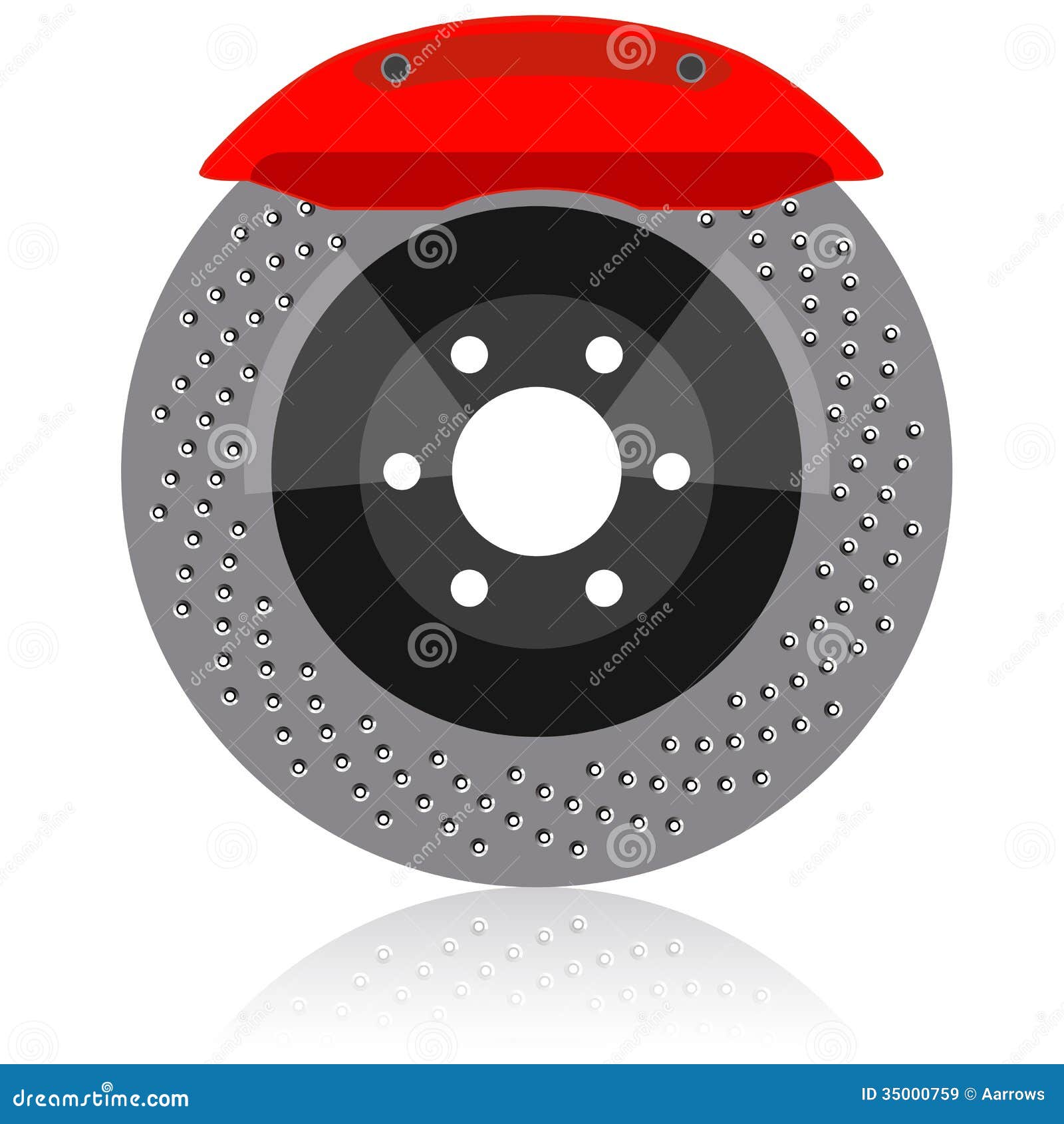 Brake disc stock vector. Illustration of automobile, isolated - 35000759