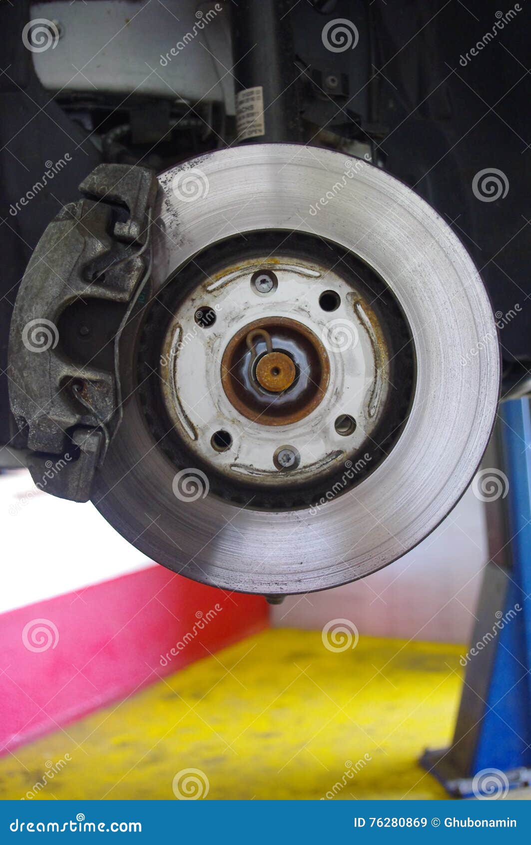 Brake disc car stock image. Image of replacement, duplicate - 76280869