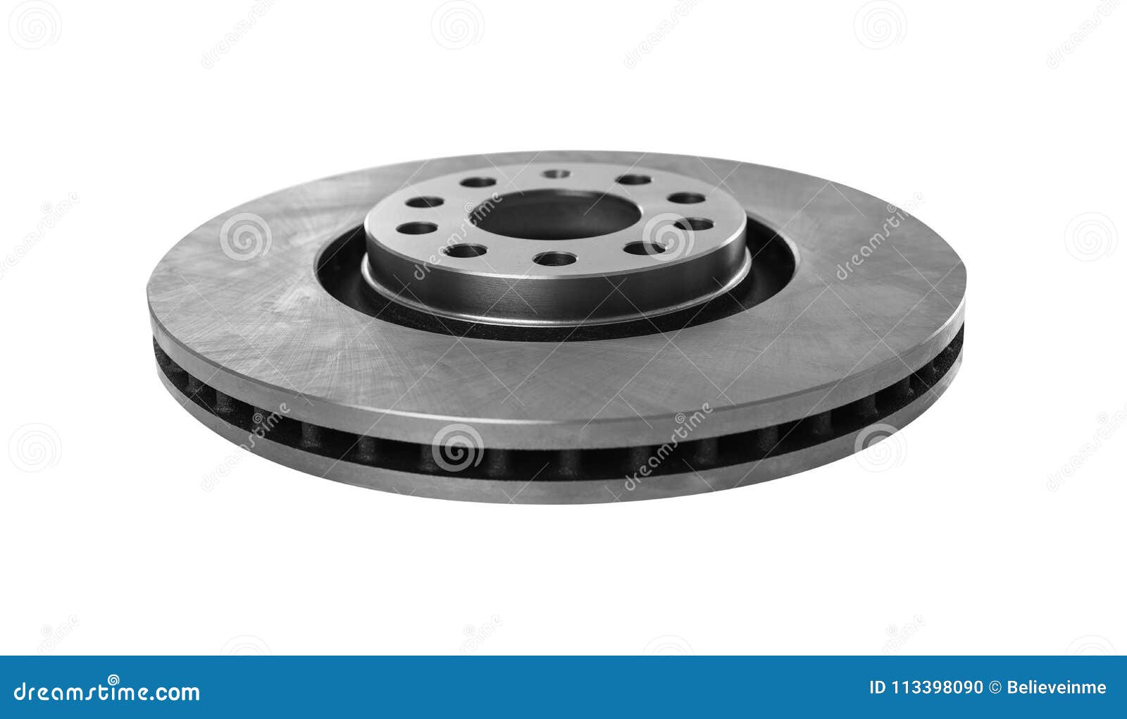The Brake Disc Isolated on a White Background. Stock Photo - Image of ...