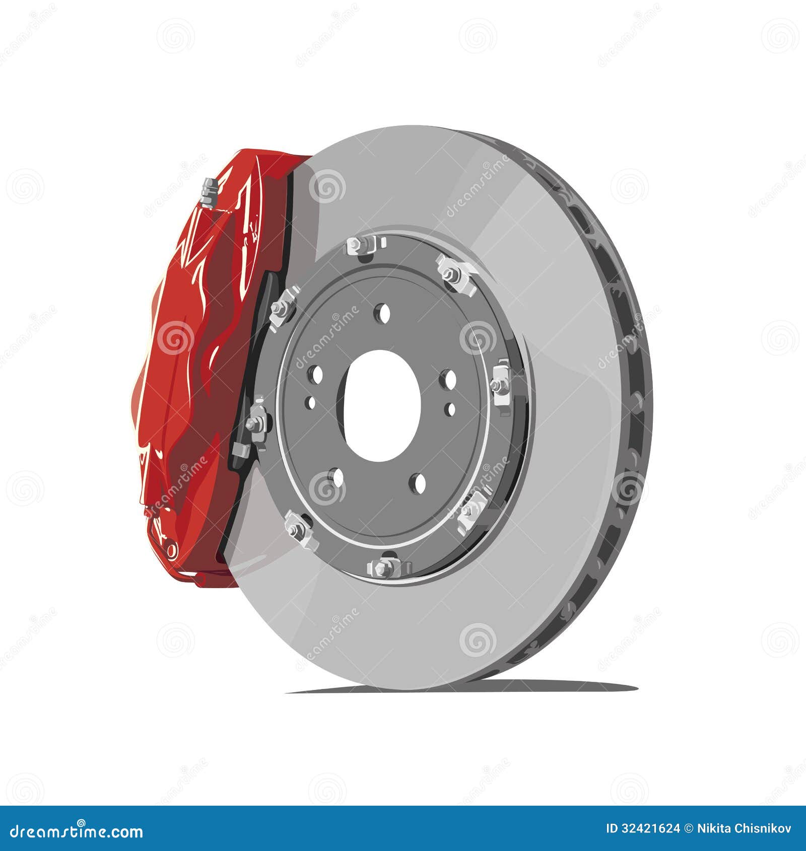 Brake disc stock illustration. Illustration of brake - 32421624