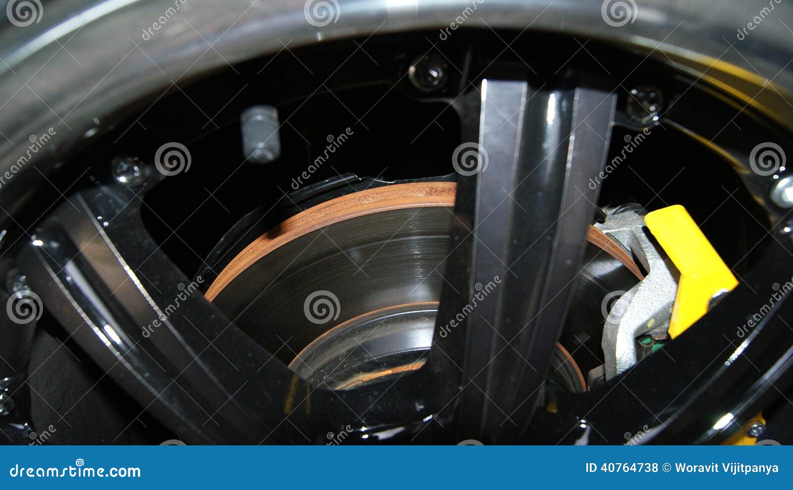 Brake disc and wheel stock photo. Image of auto, detail - 40764738