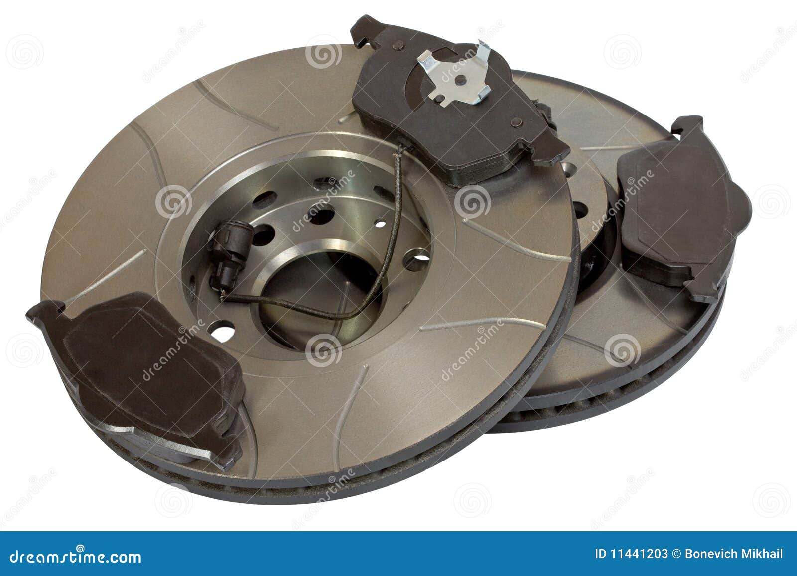 Brake discs and pads stock image. Image of rotor, steel - 11441203