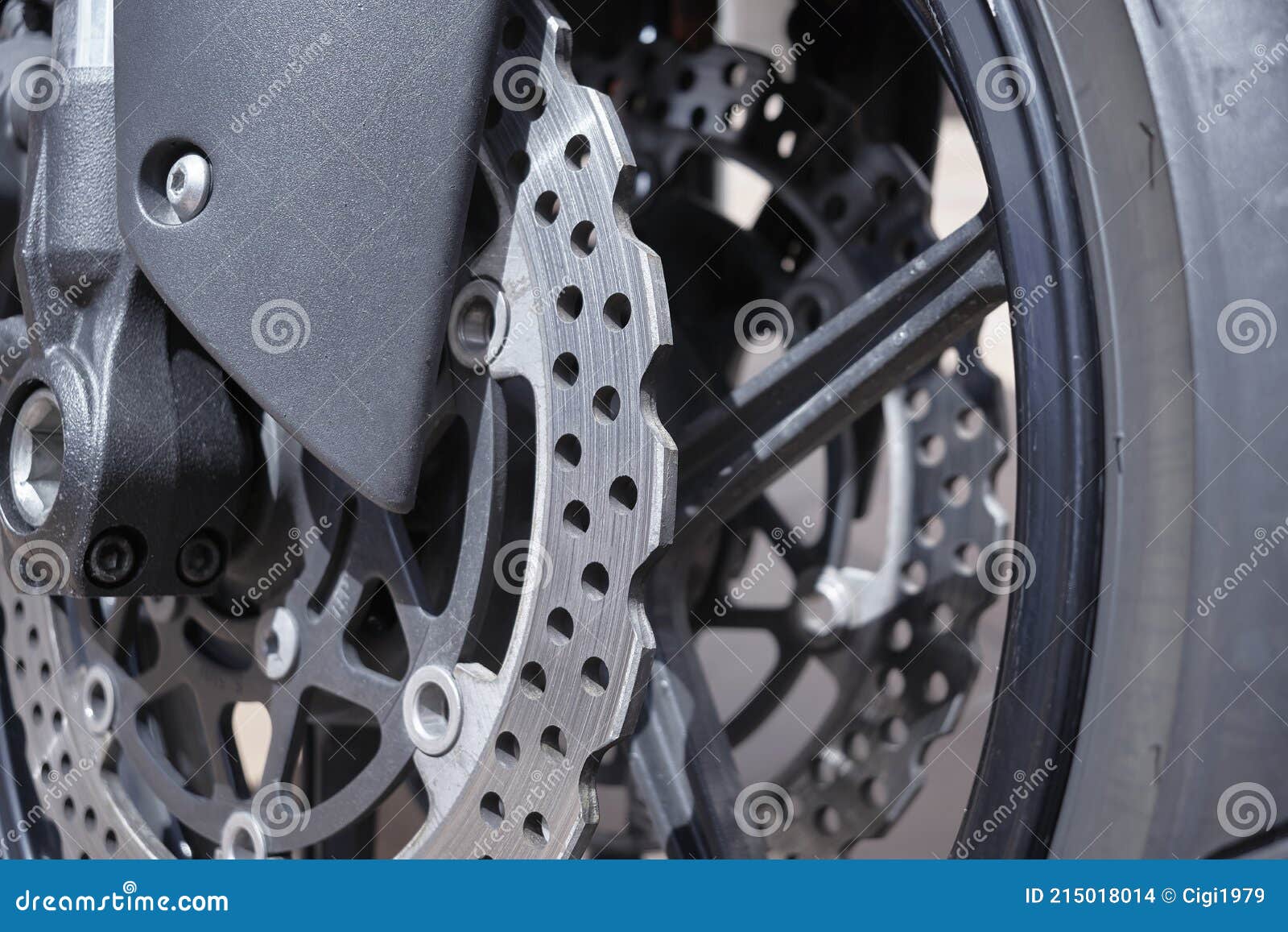 Brake Discs on a Sports Motorcycle Stock Photo - Image of power ...