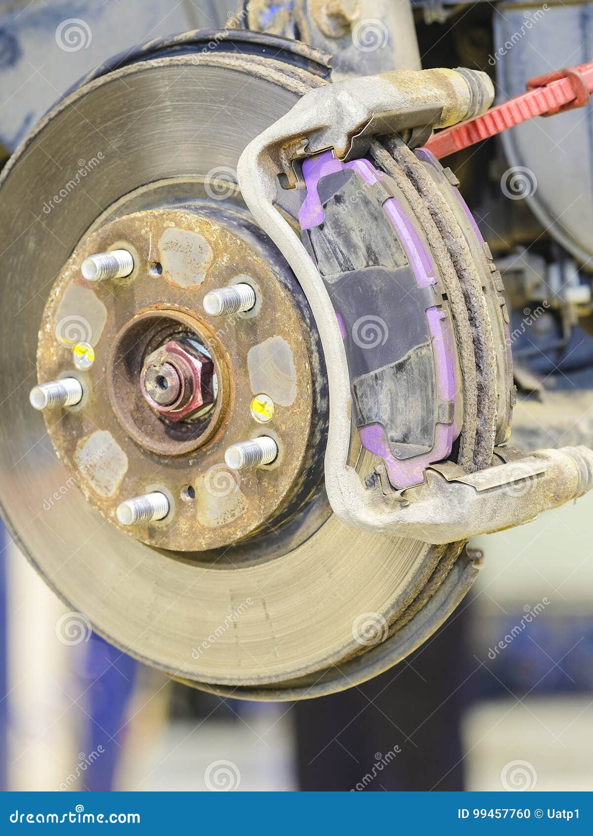 Brake disk of a car stock photo. Image of equipment, problem - 99457760