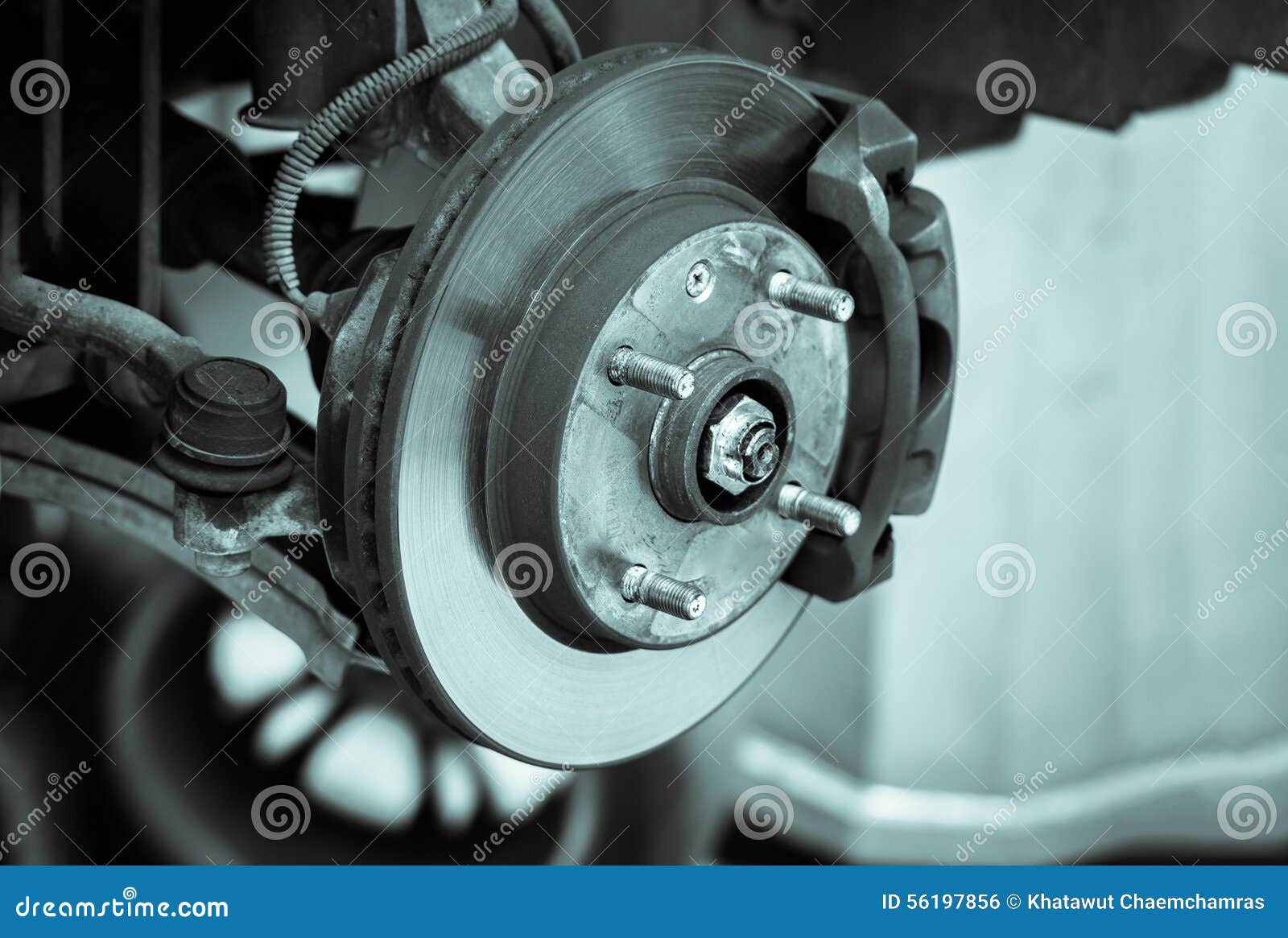 Brake Disk and Detail of the Whee Stock Photo - Image of auto, brake ...