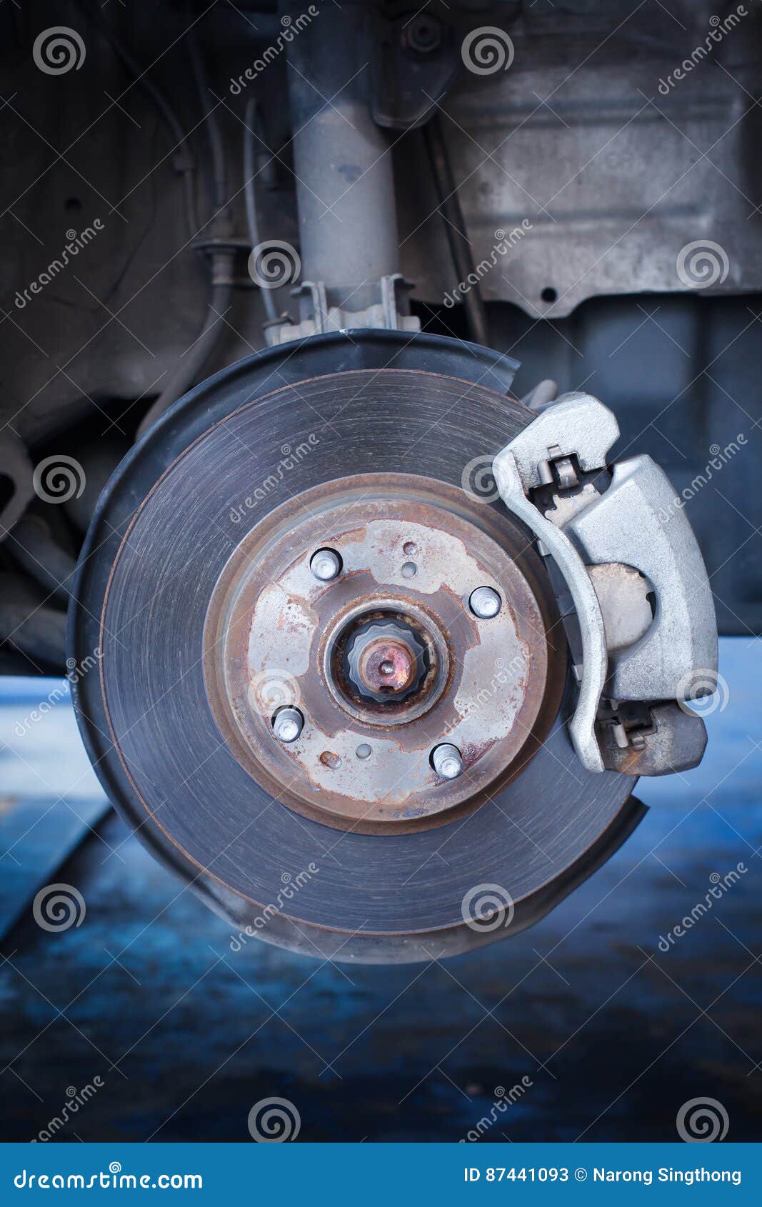 Brake disk and a wheel hub stock image. Image of wheel - 87441093
