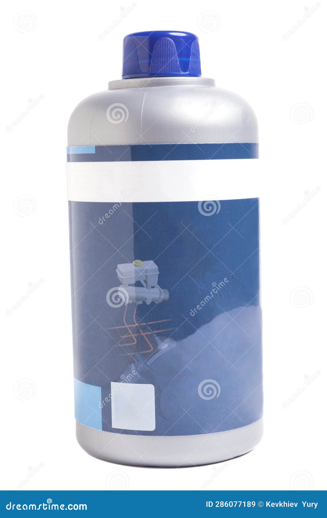 Brake Fluid for Car Isolated on White. Stock Image - Image of grey ...