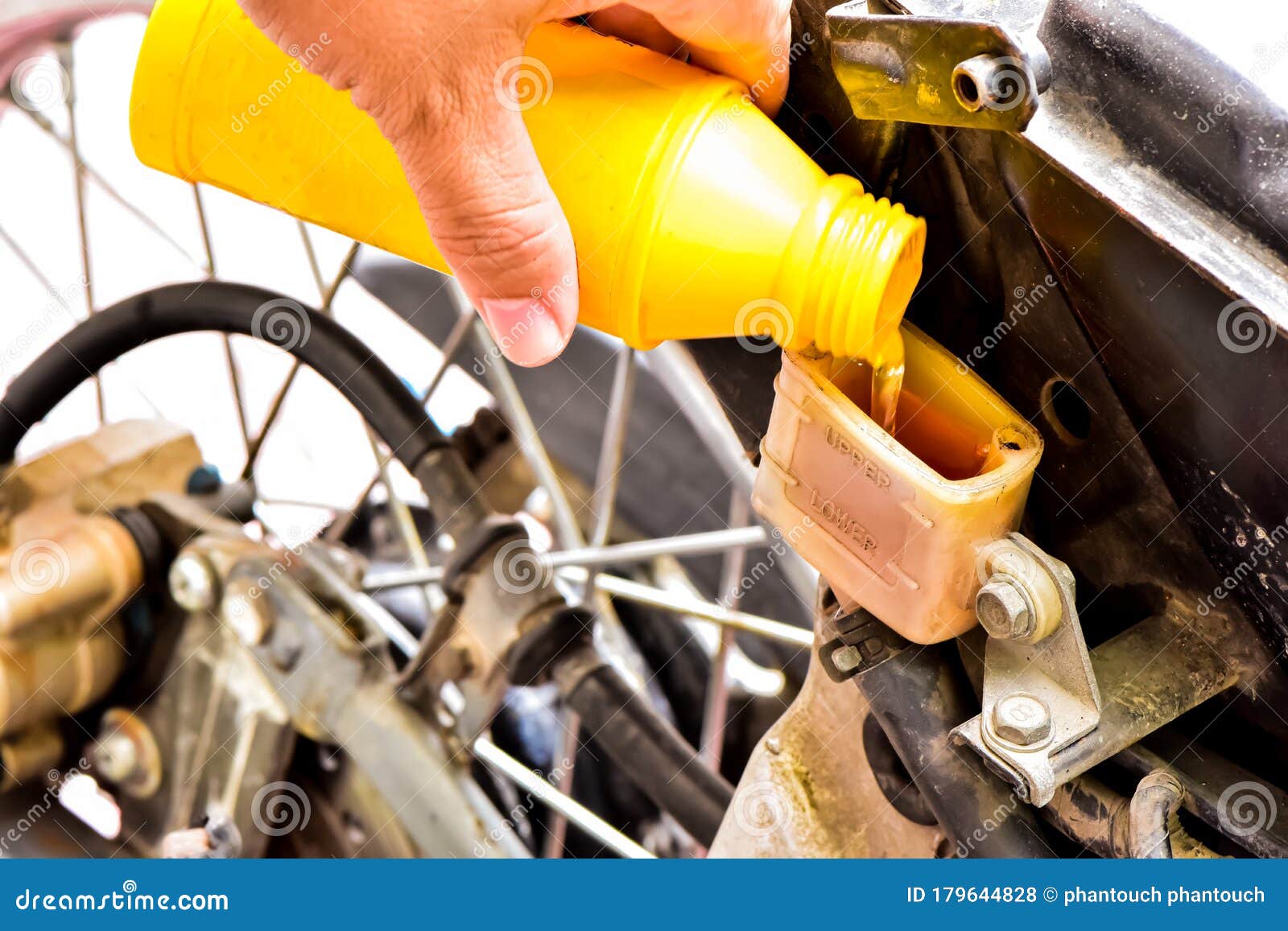 Brake fluid stock photo. Image of brake, refilling, closeup - 179644828