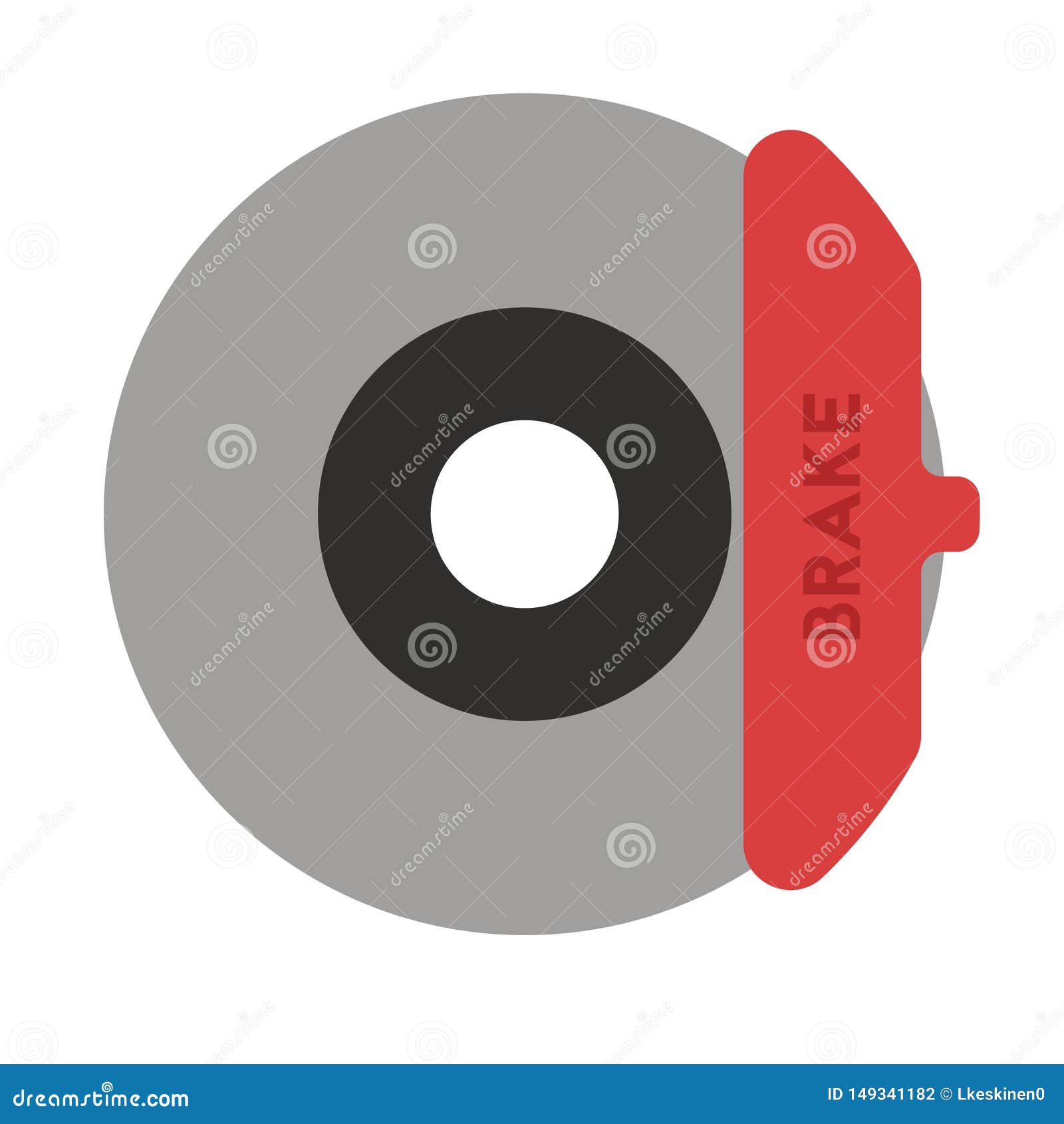 Brake Geometric Illustration Isolated on Background Stock Vector ...