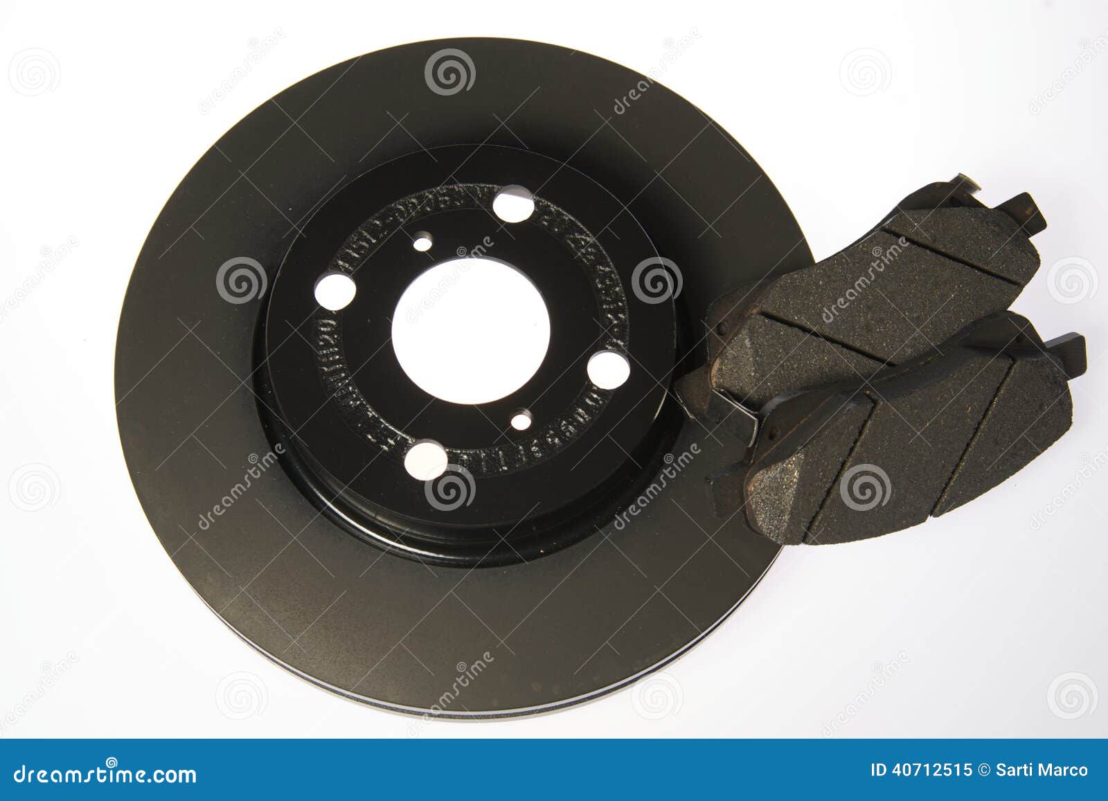 Brake pad and disc stock image. Image of spare, front - 40712515