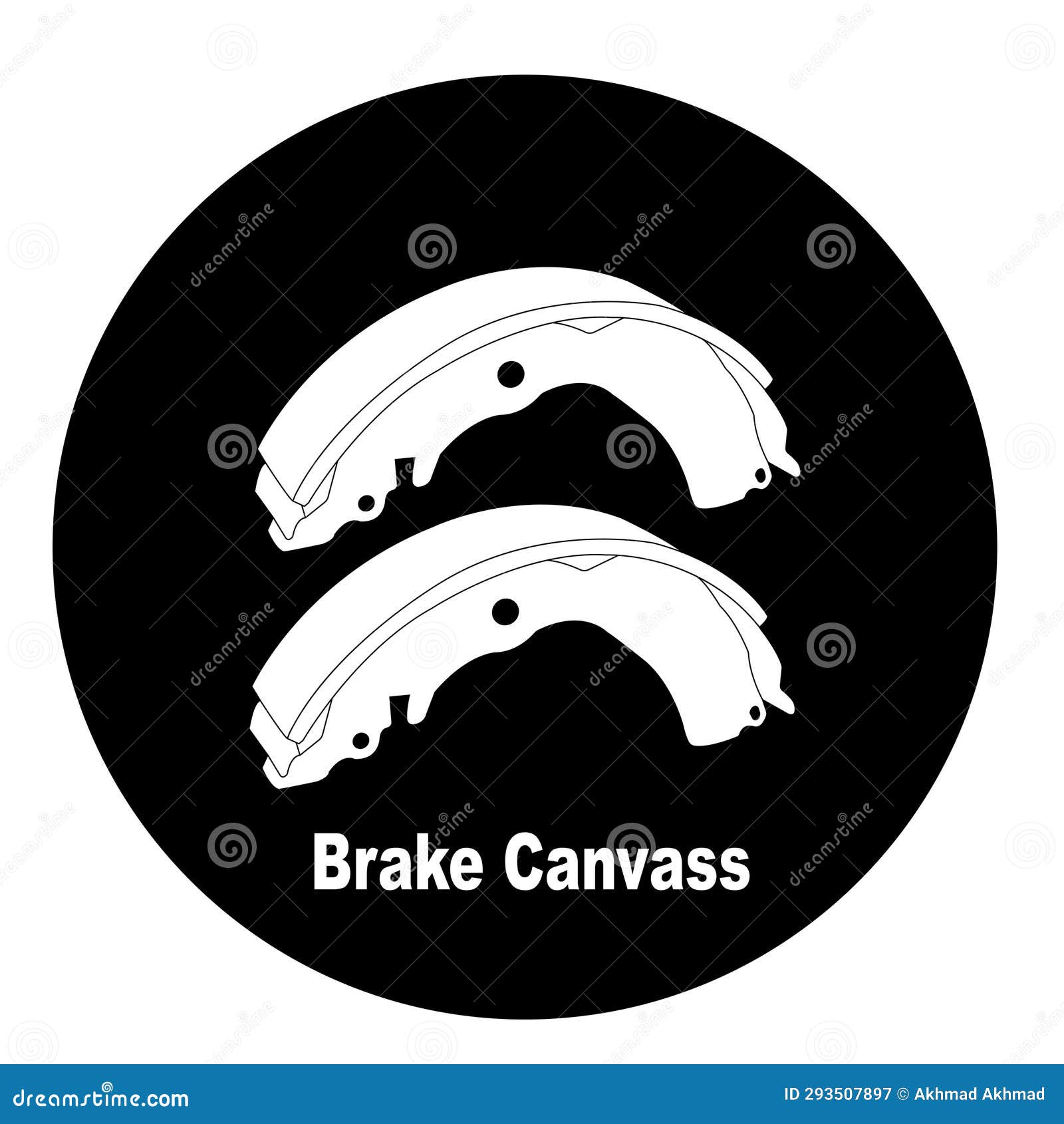 Brake pad icon stock vector. Illustration of mechanical - 293507897