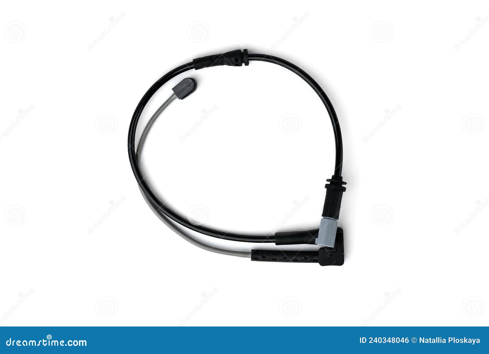 Brake Pad Wear Sensor Isolated on White Background. Stock Photo - Image ...