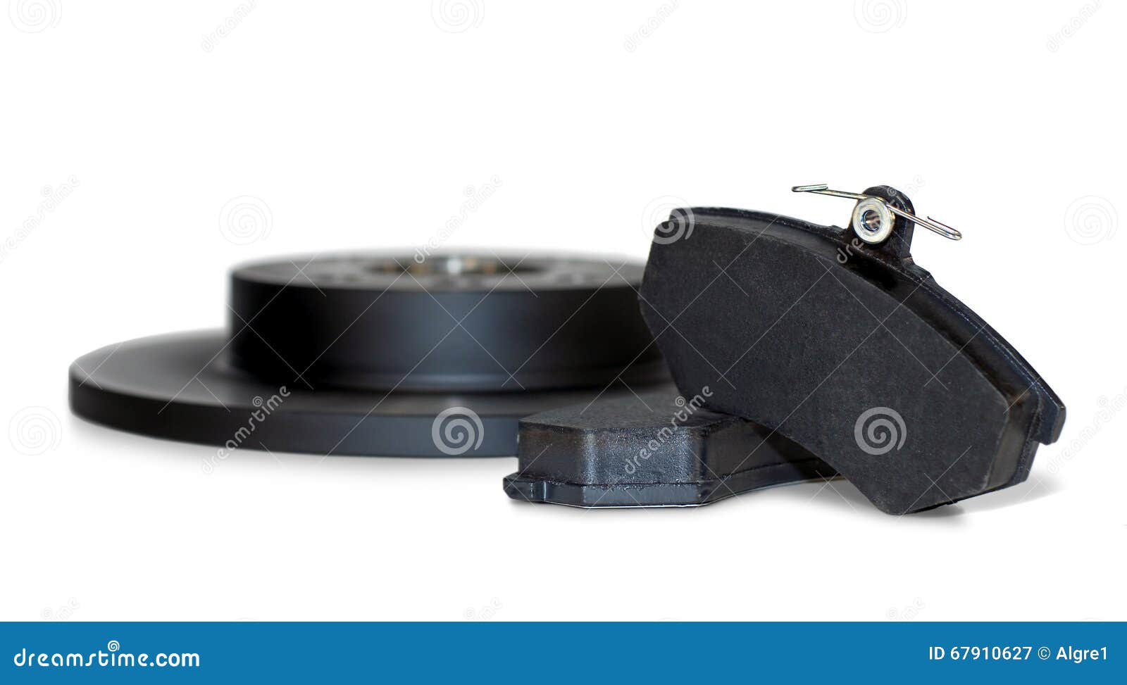 Brake pads and brake disc stock image. Image of pads - 67910627