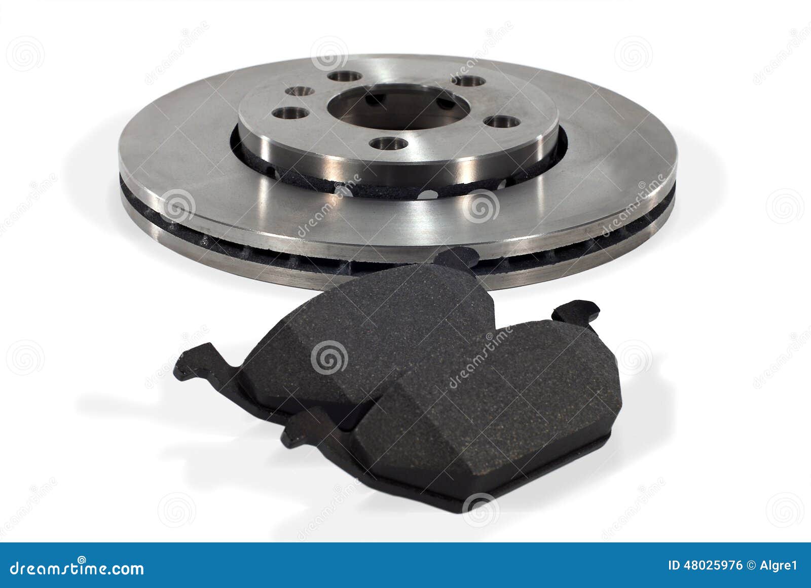 Brake pads and brake disc stock photo. Image of front - 48025976
