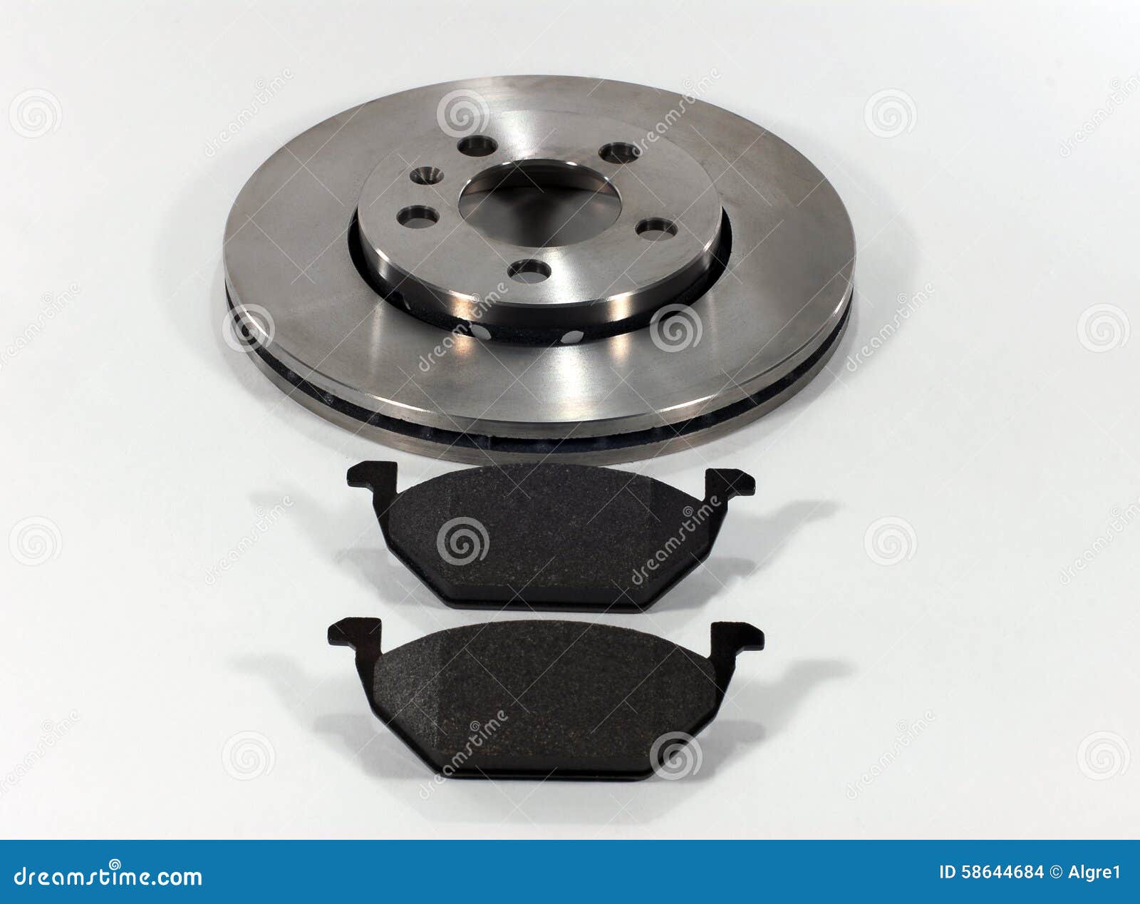Brake pads and brake disc stock photo. Image of rigging - 58644684