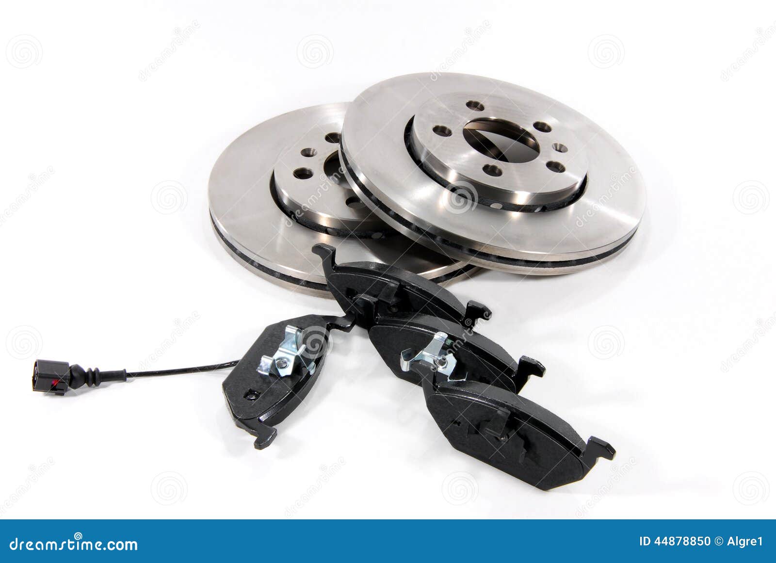 Brake pads and brake discs stock photo. Image of replacement - 44878850