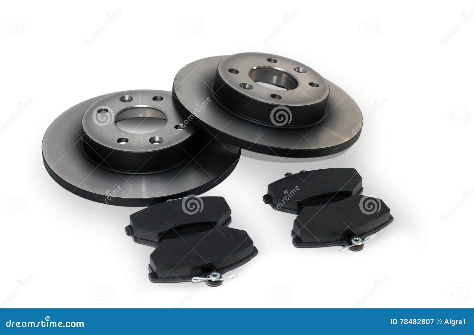 Brake pads and brake discs stock image. Image of safety - 78482807