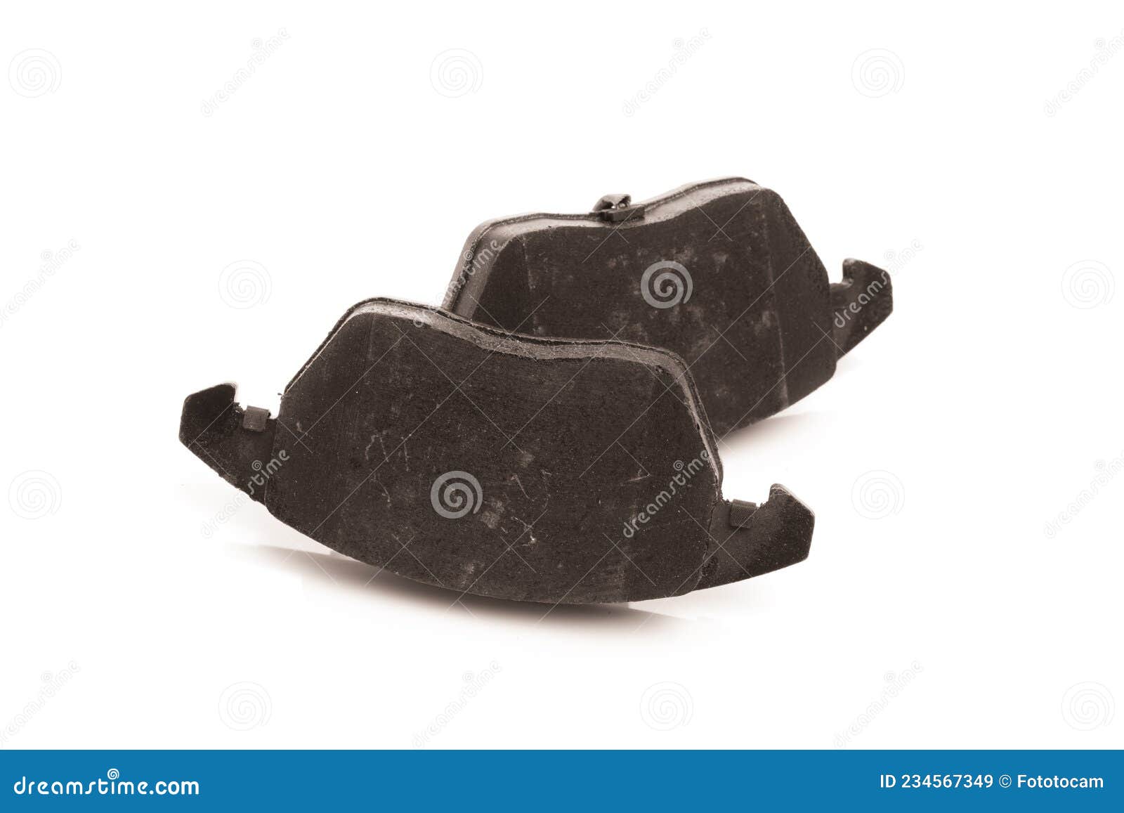 Brake Pads Car Details Isolated on White Background - Mage Stock Image ...