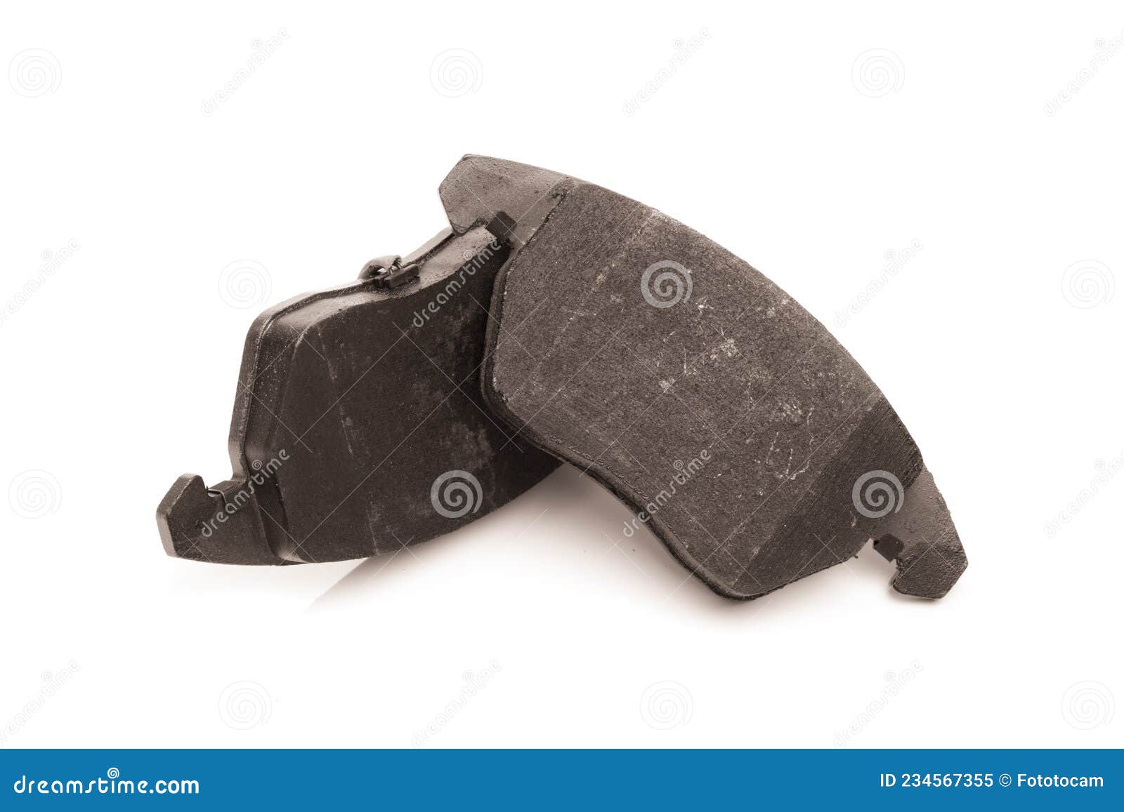 Brake Pads Car Details Isolated on White Background - Mage Stock Image ...