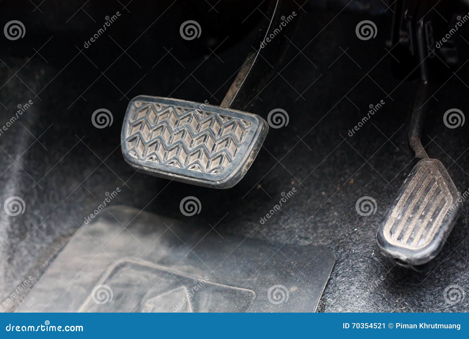 Brake Pedal and Accelerator Stock Image - Image of accelerator, black ...