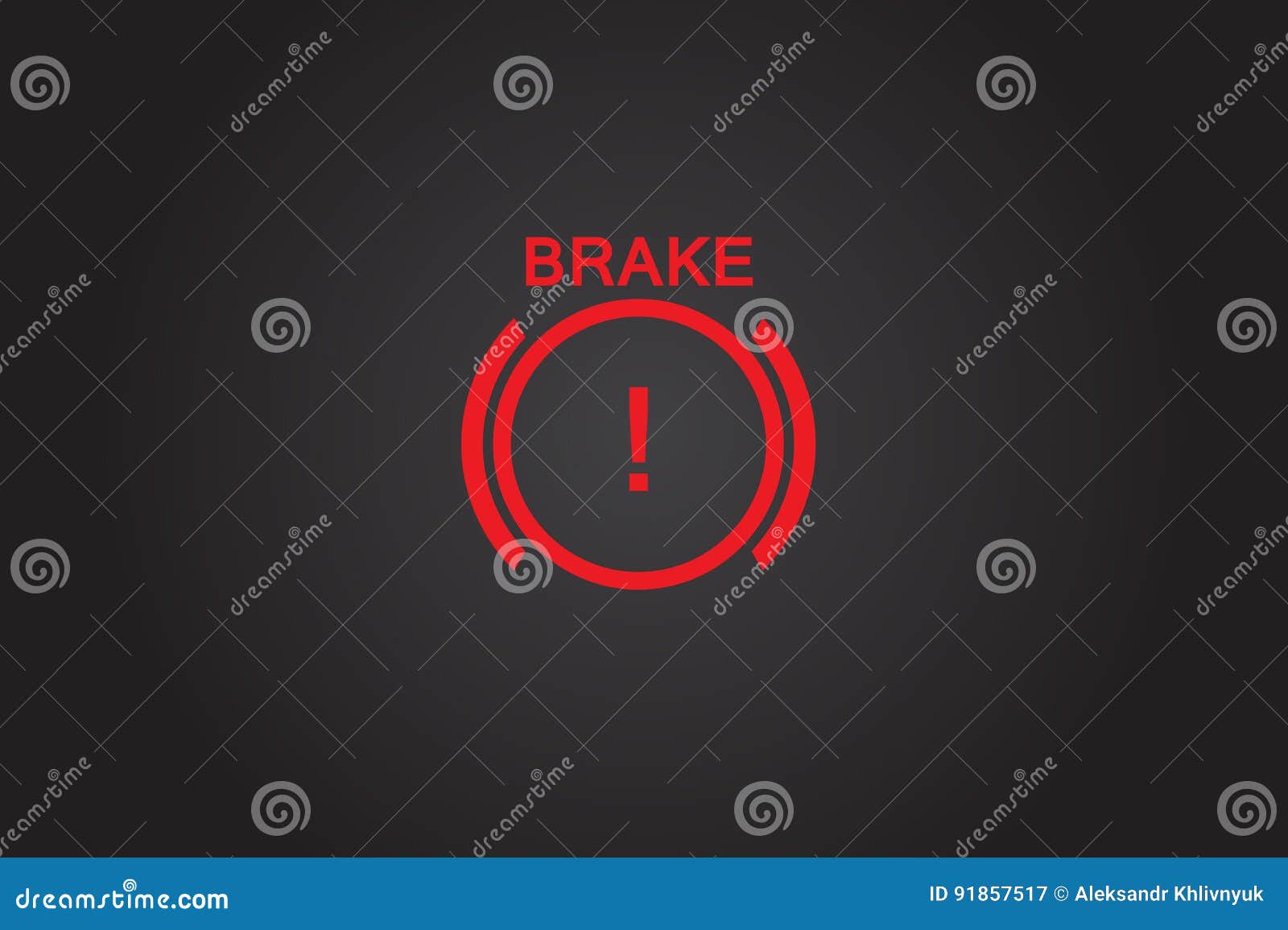 Brake problem icon stock illustration. Illustration of graphic - 91857517