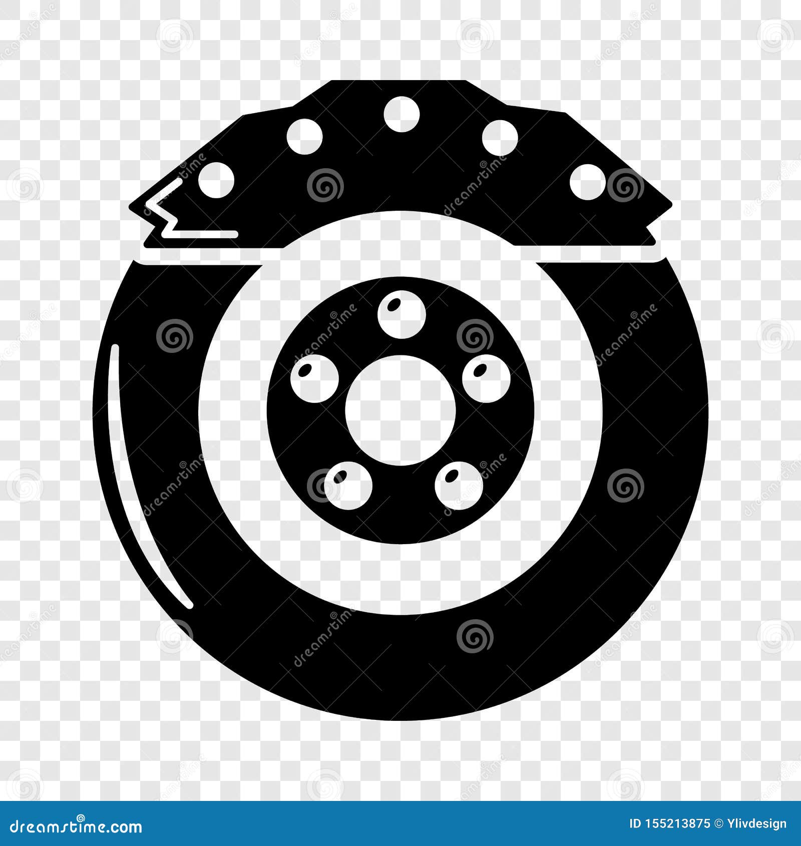 Brake Shoe Icon, Simple Black Style Stock Vector - Illustration of ...