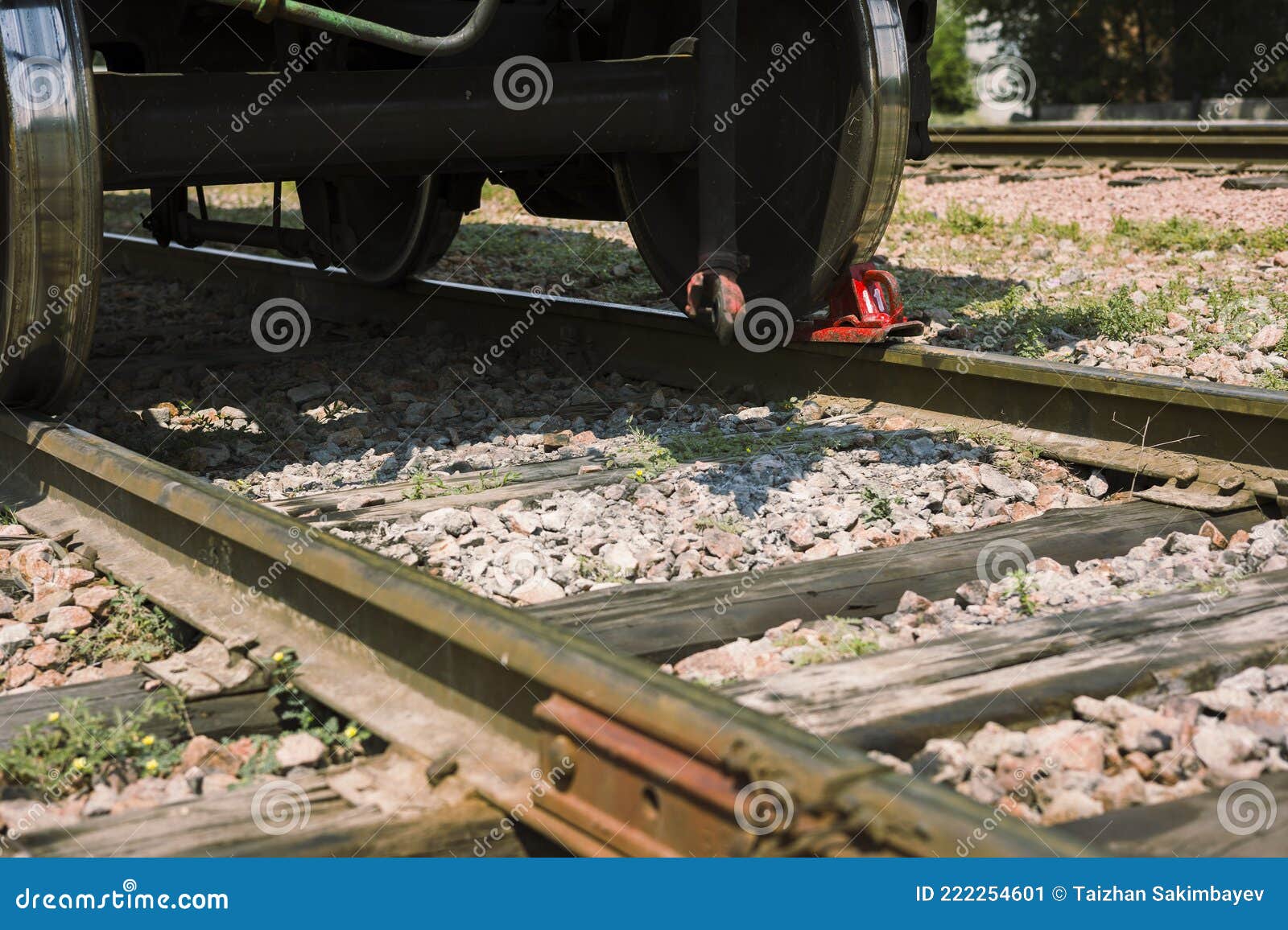 Brake Shoe of Rail Wheel of Train on the Rail Editorial Photo - Image ...