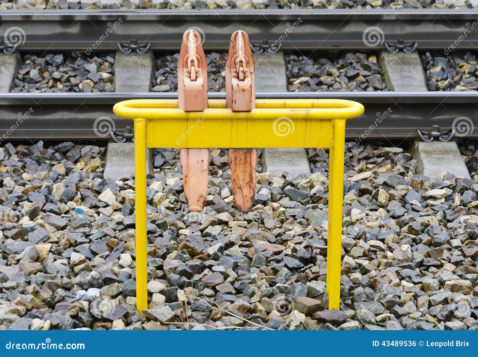 Brake Shoes for the Railway Stock Photo - Image of railway, stand: 43489536