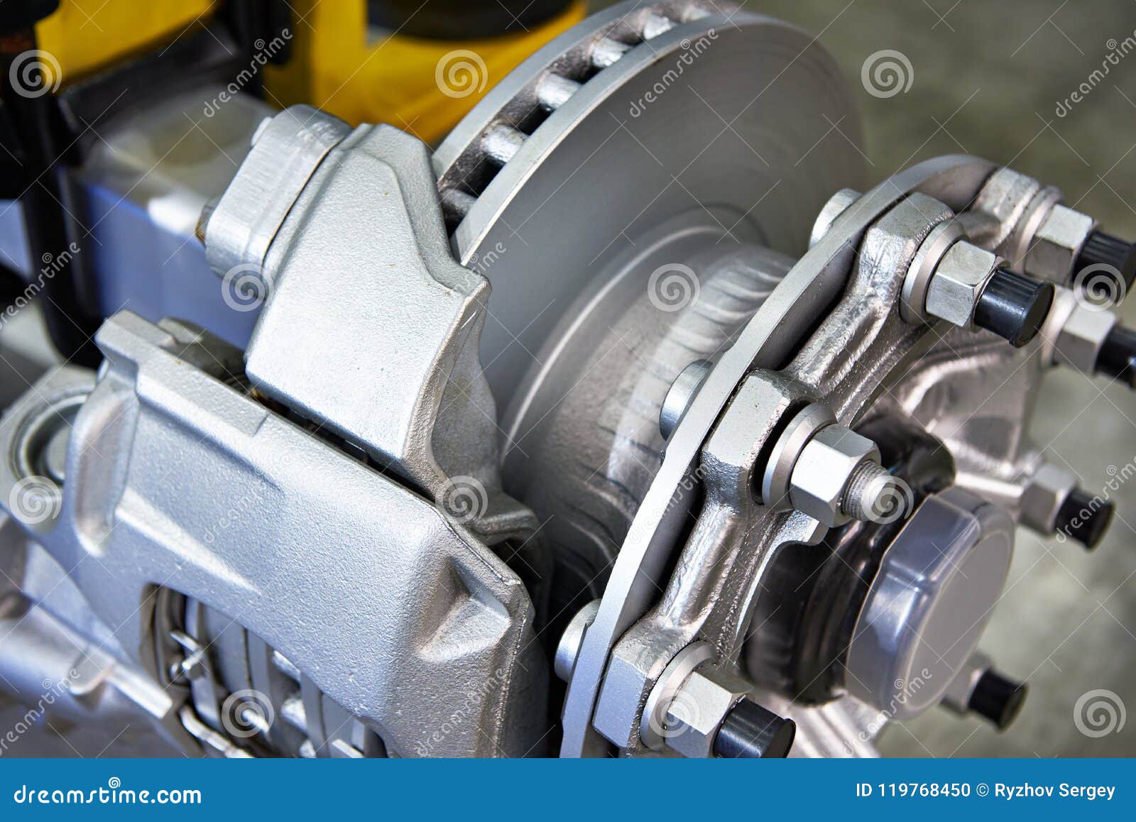 Brake Support, Disk and Wheel Hub Stock Photo - Image of round, support ...