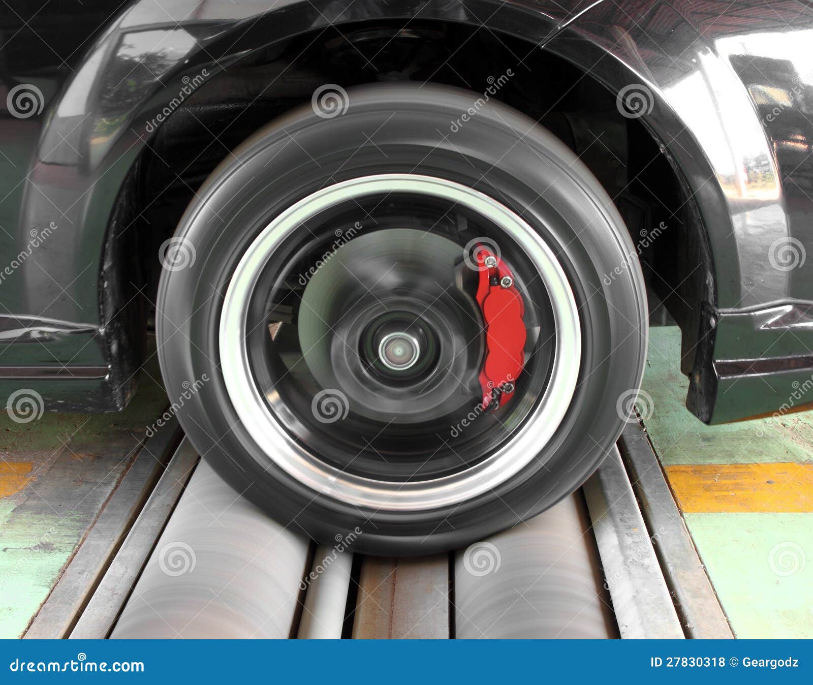 Brake testing system stock photo. Image of safety, rolled - 27830318