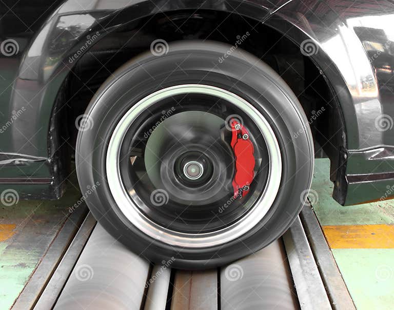 Brake testing system stock photo. Image of safety, rolled - 27830318