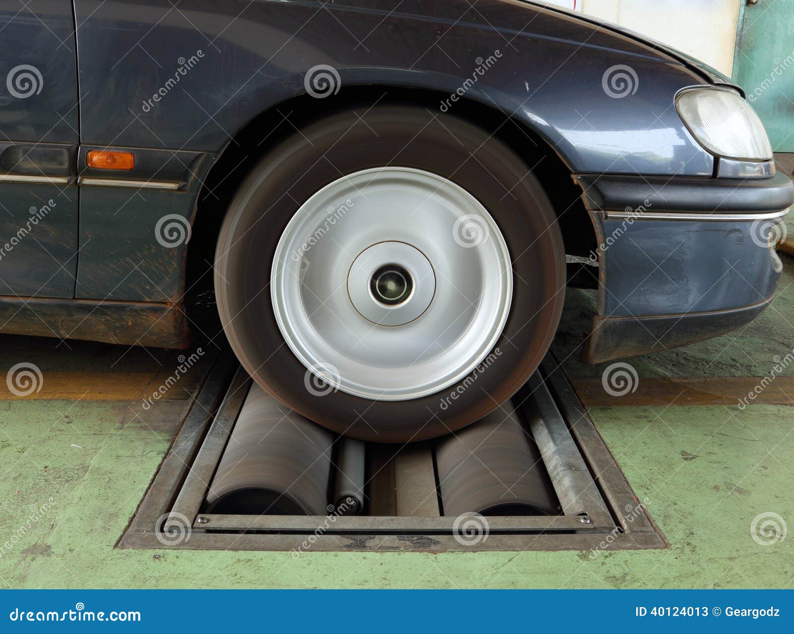 Brake Testing System of Car Stock Image - Image of repair, rotate: 40124013