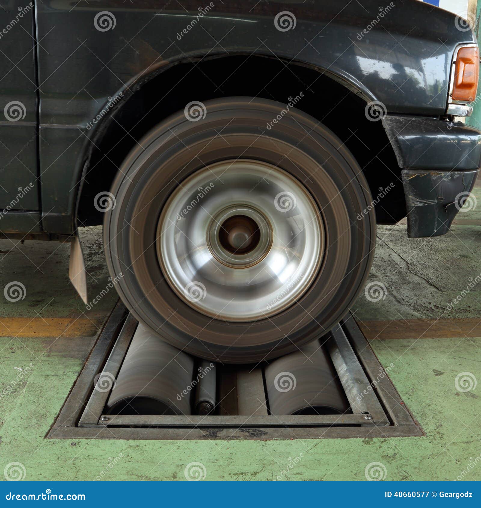 Brake Testing System of Car Stock Image - Image of braking, control ...