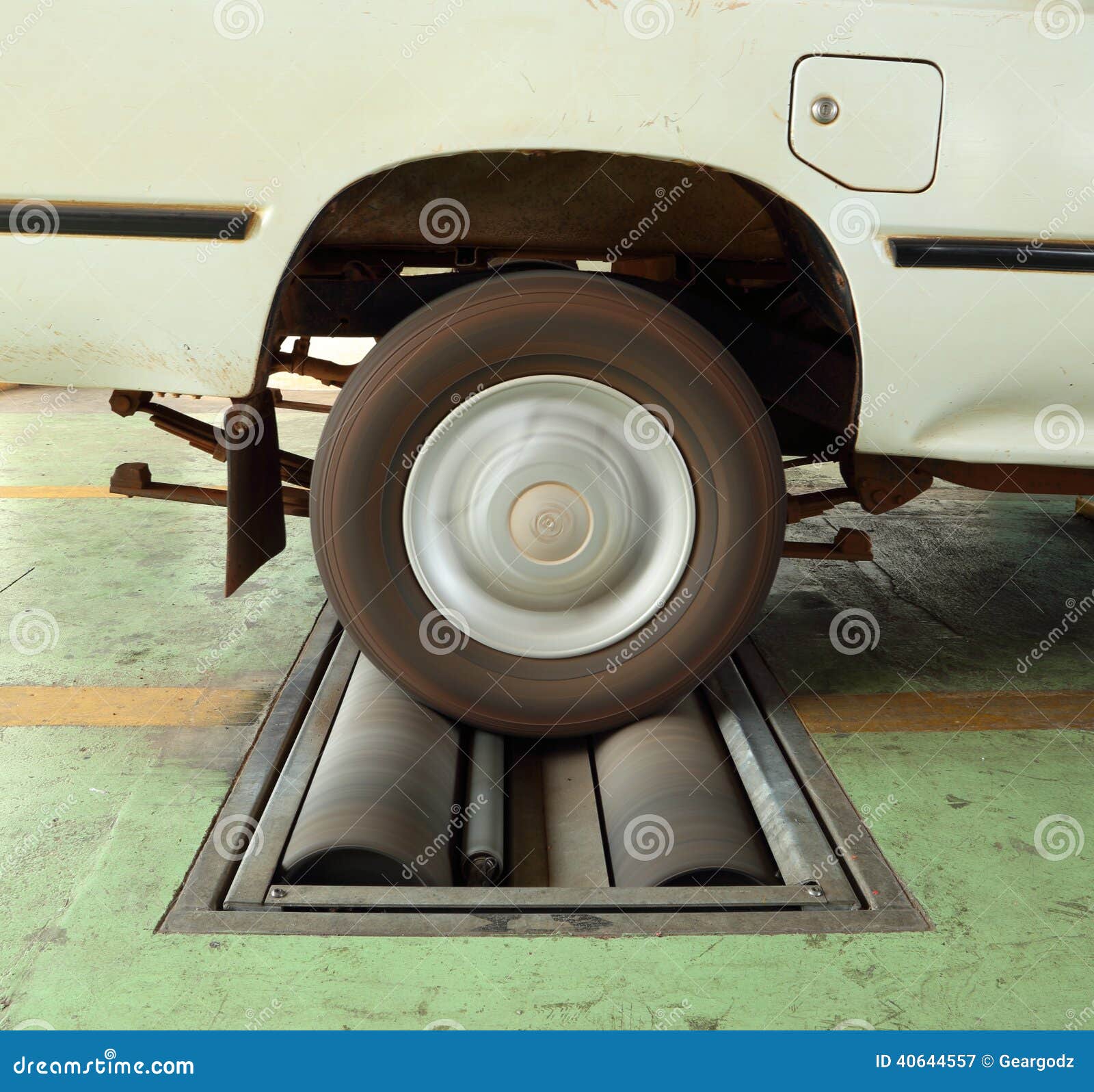 Brake Testing System of Car Stock Image - Image of measure, safety ...