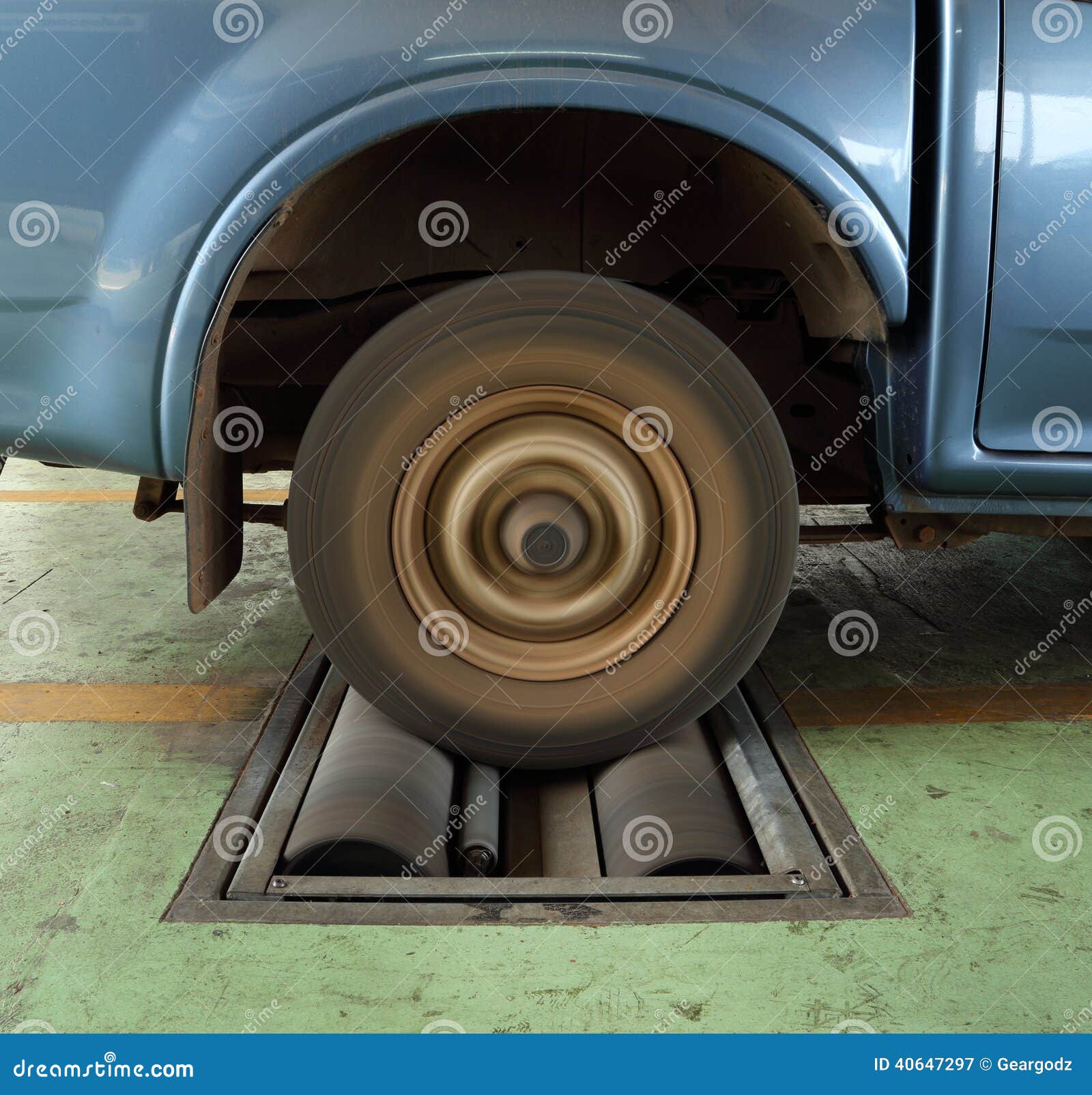 Brake Testing System of Car Stock Image - Image of rolled, rotate: 40647297