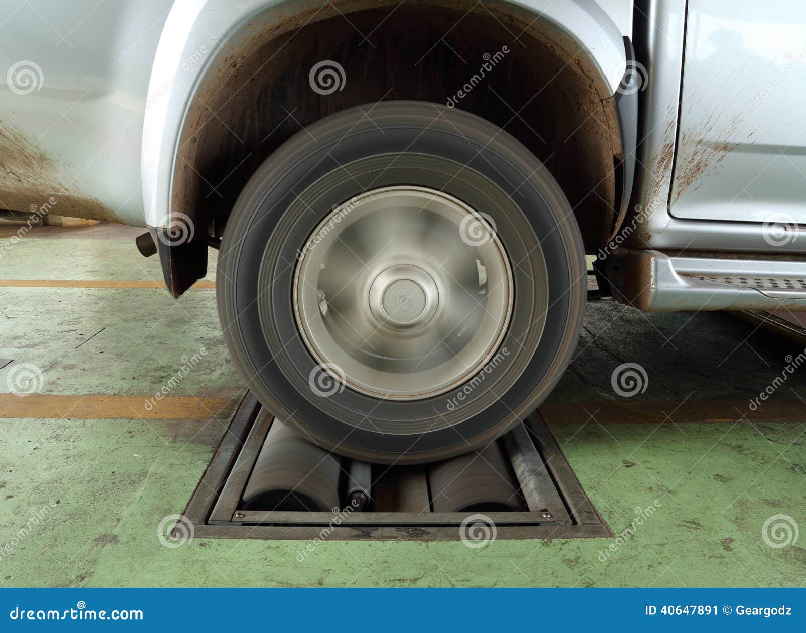Brake Testing System of Car Stock Image - Image of road, repairing ...